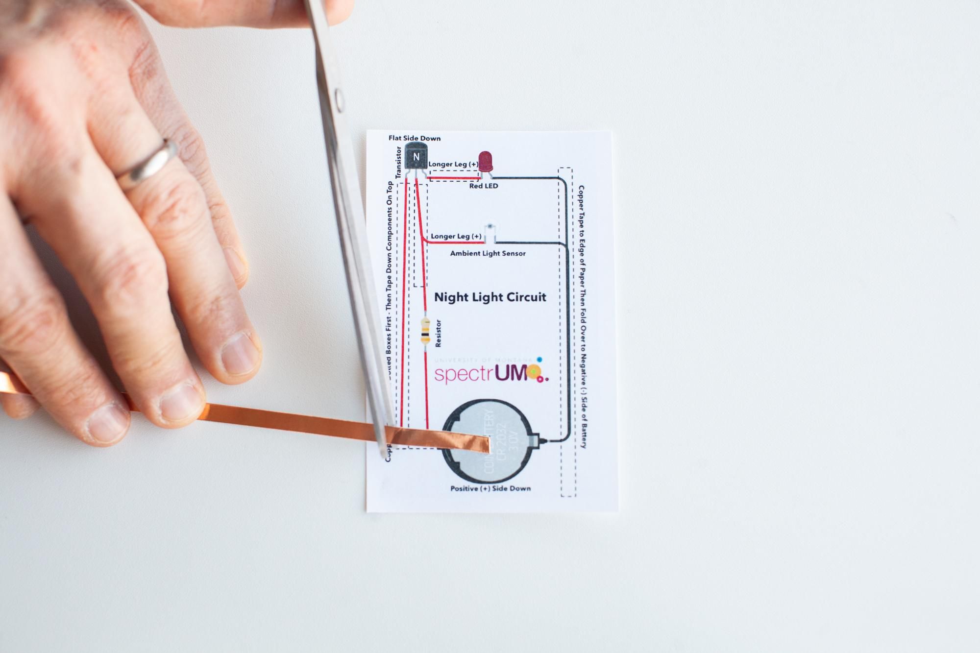Make a Simple Ambient Light Sensor/Night Light Paper Circuit : 13 Steps ...