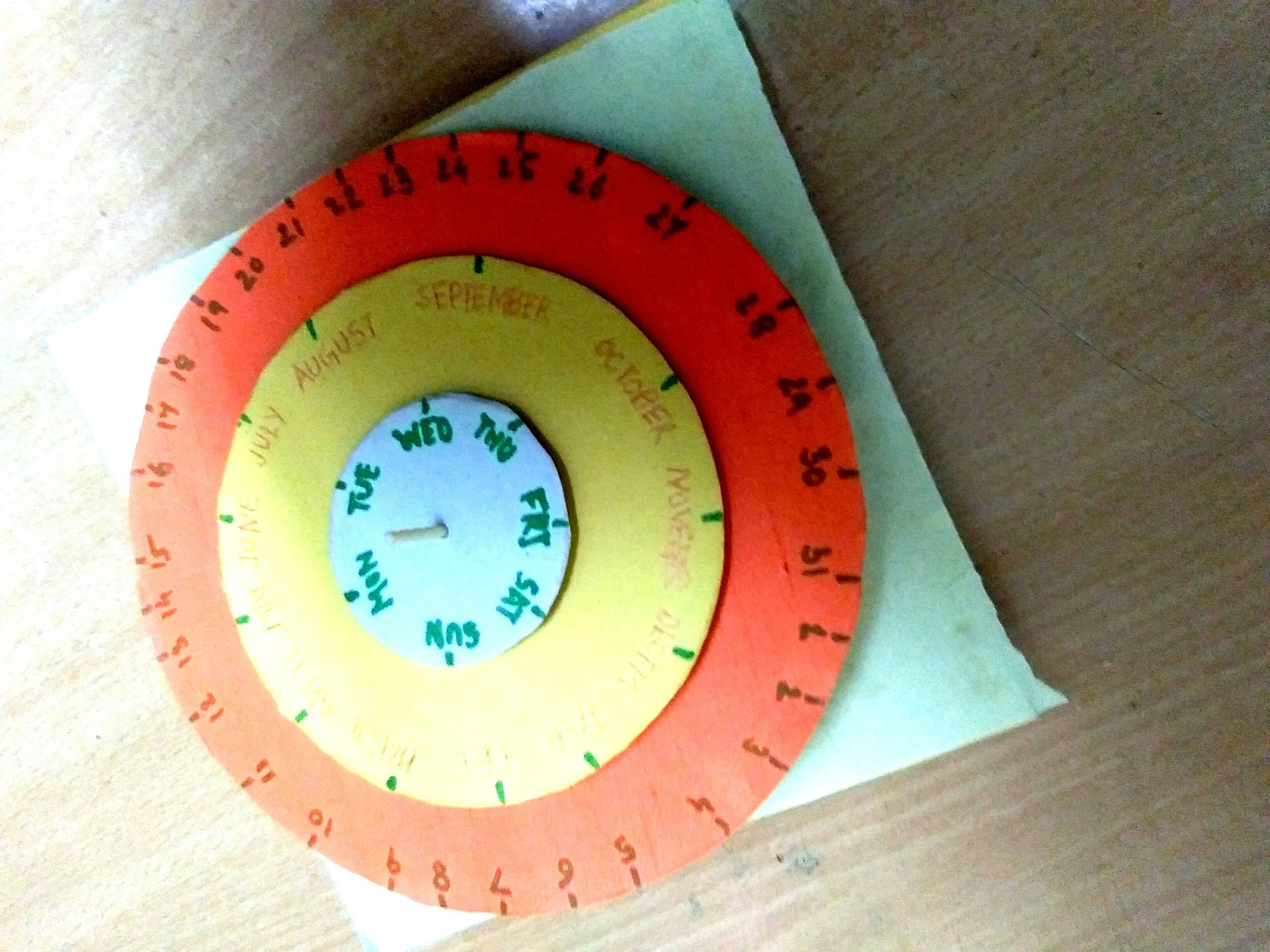 Making of "Calender Wheel" : 8 Steps (with Pictures) - Instructables