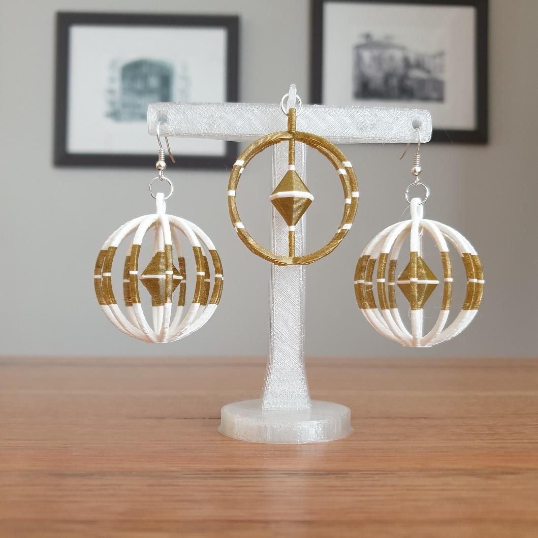 3d Printed Earrings and Pendant Set (designed in Tinkercad) : 7 Steps ...