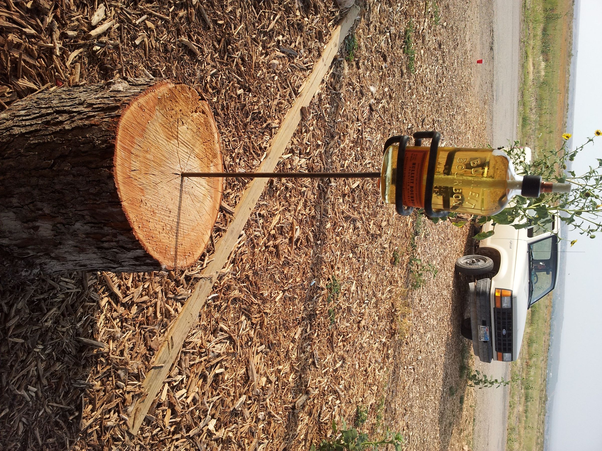 Bourbon Bottle Anti Mosquito Tiki Torch : 4 Steps - Instructables