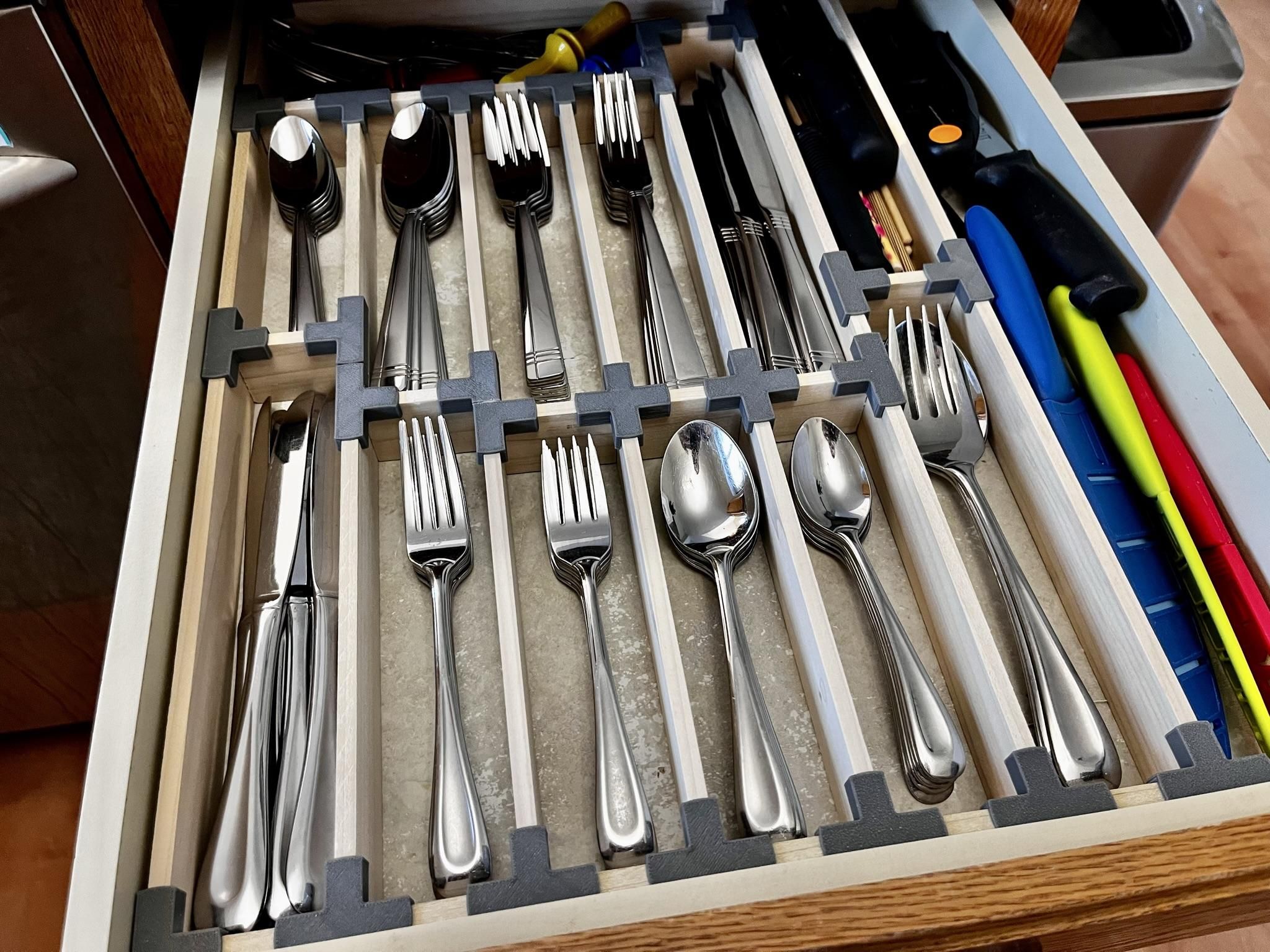 Drawer Organizer Using Quick Connectors! (Silverware, Utensil, or Junk ...