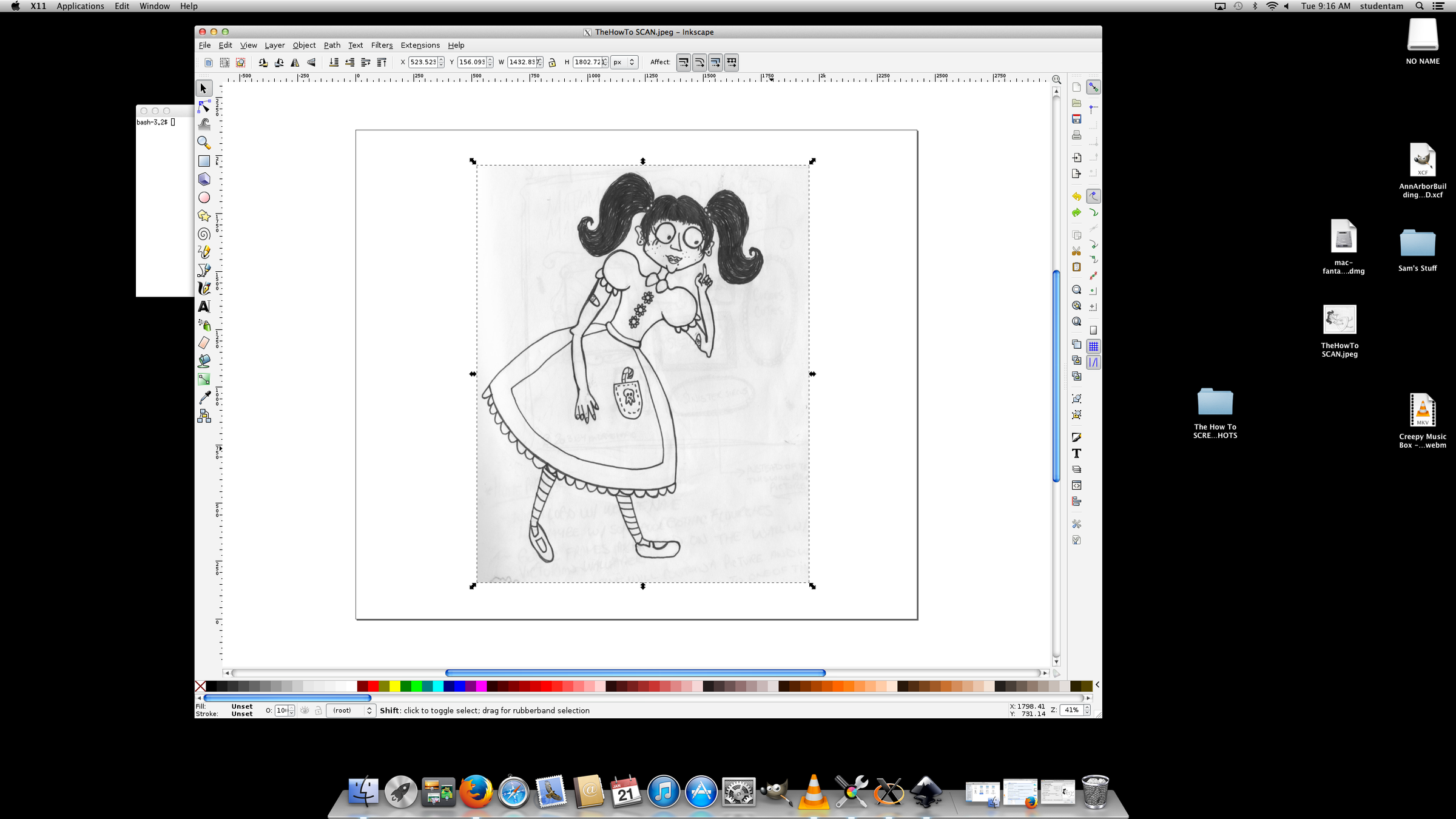 How to Make an Ink Drawing Into a Vector Graphic (Using InkScape) : 5 ...