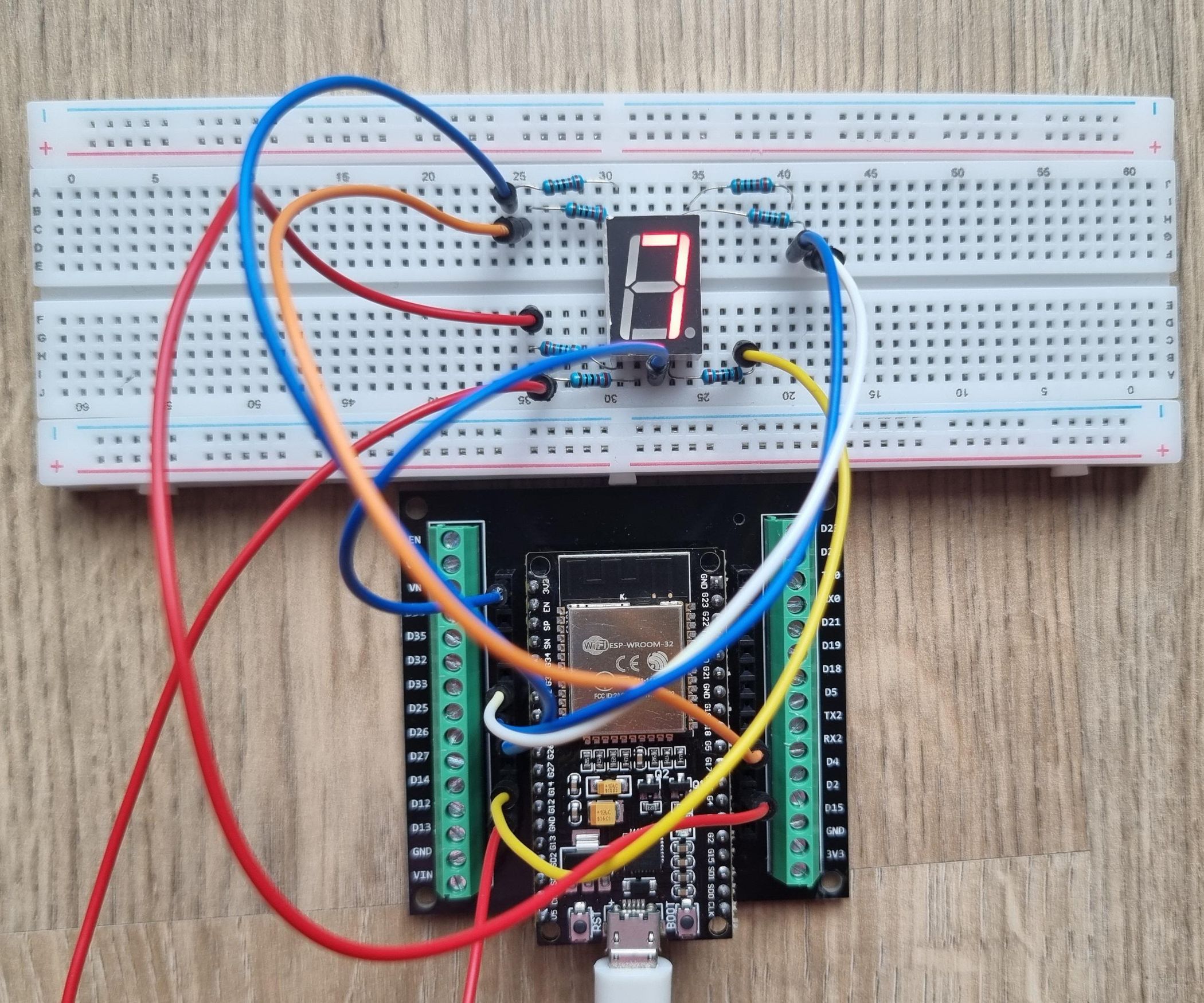 Seven Segment Display With ESP32 Using Arduino IDE : 7 Steps - Instructables