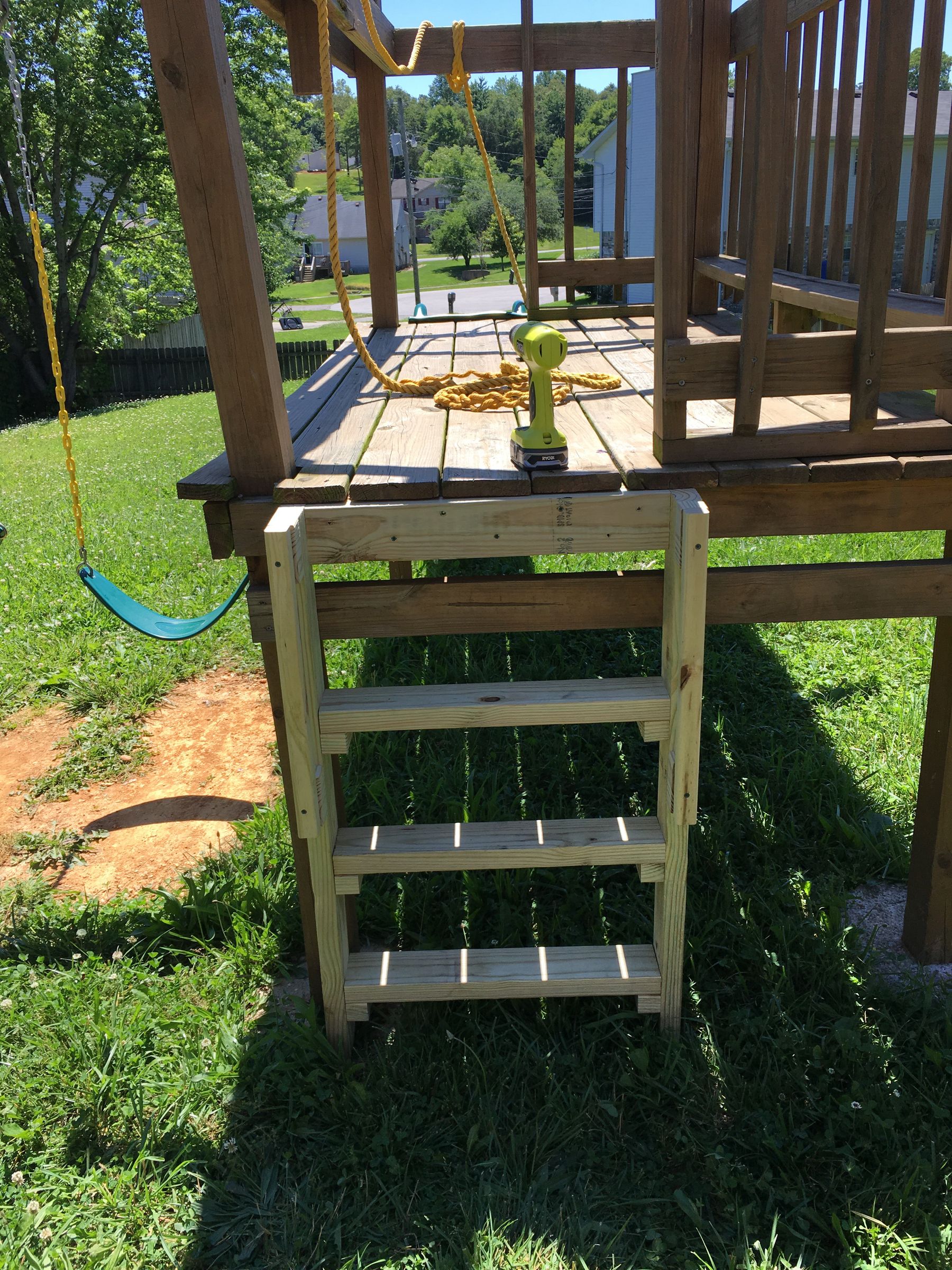 Simple Kids Ladder for Swing Set, Bunk Bed, Etc. : 6 Steps - Instructables