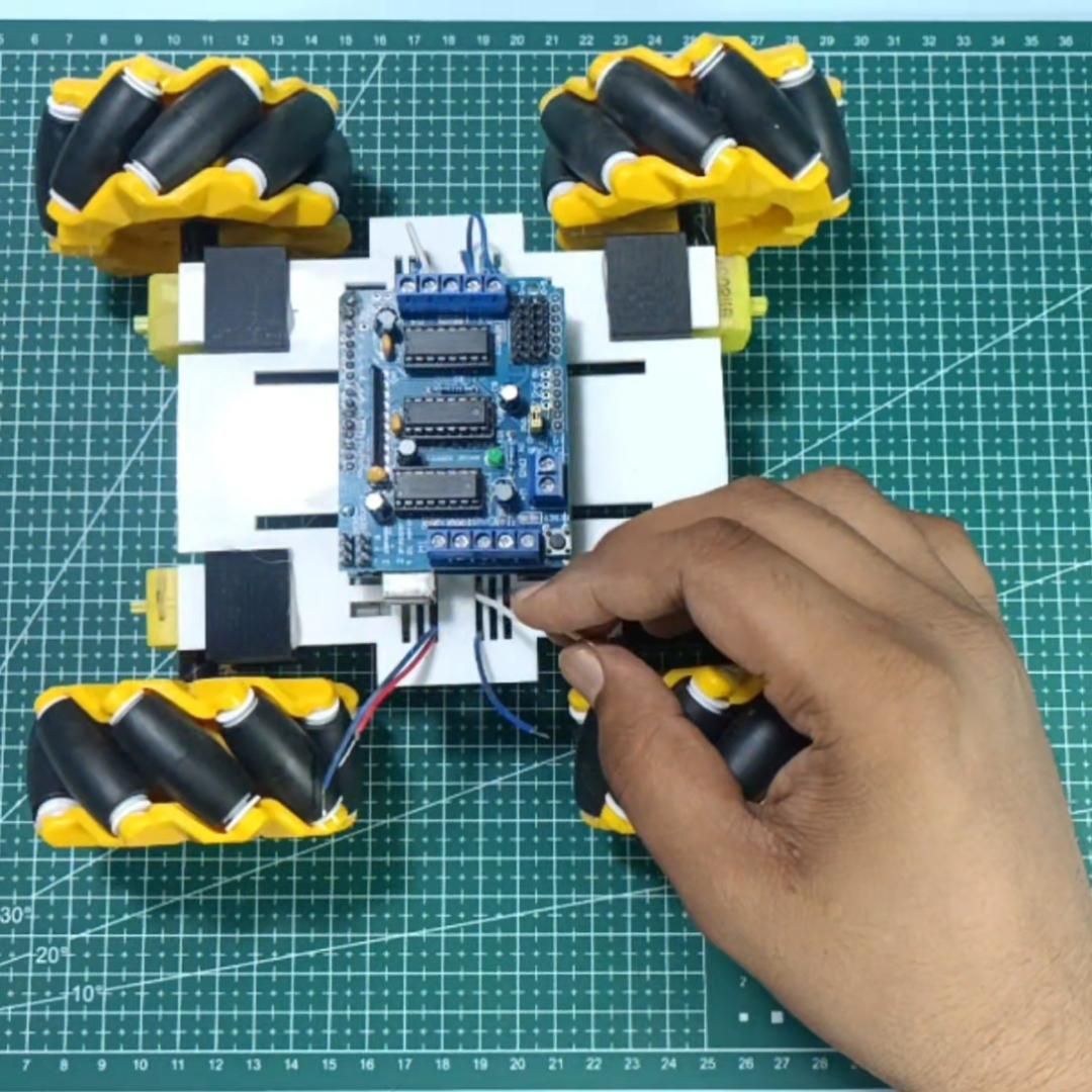How to Make an Arduino Obstacle Avoiding Car With Mecanum Wheel : 4 ...