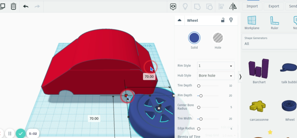 TinkerCAD Car (Basic) : 7 Steps - Instructables