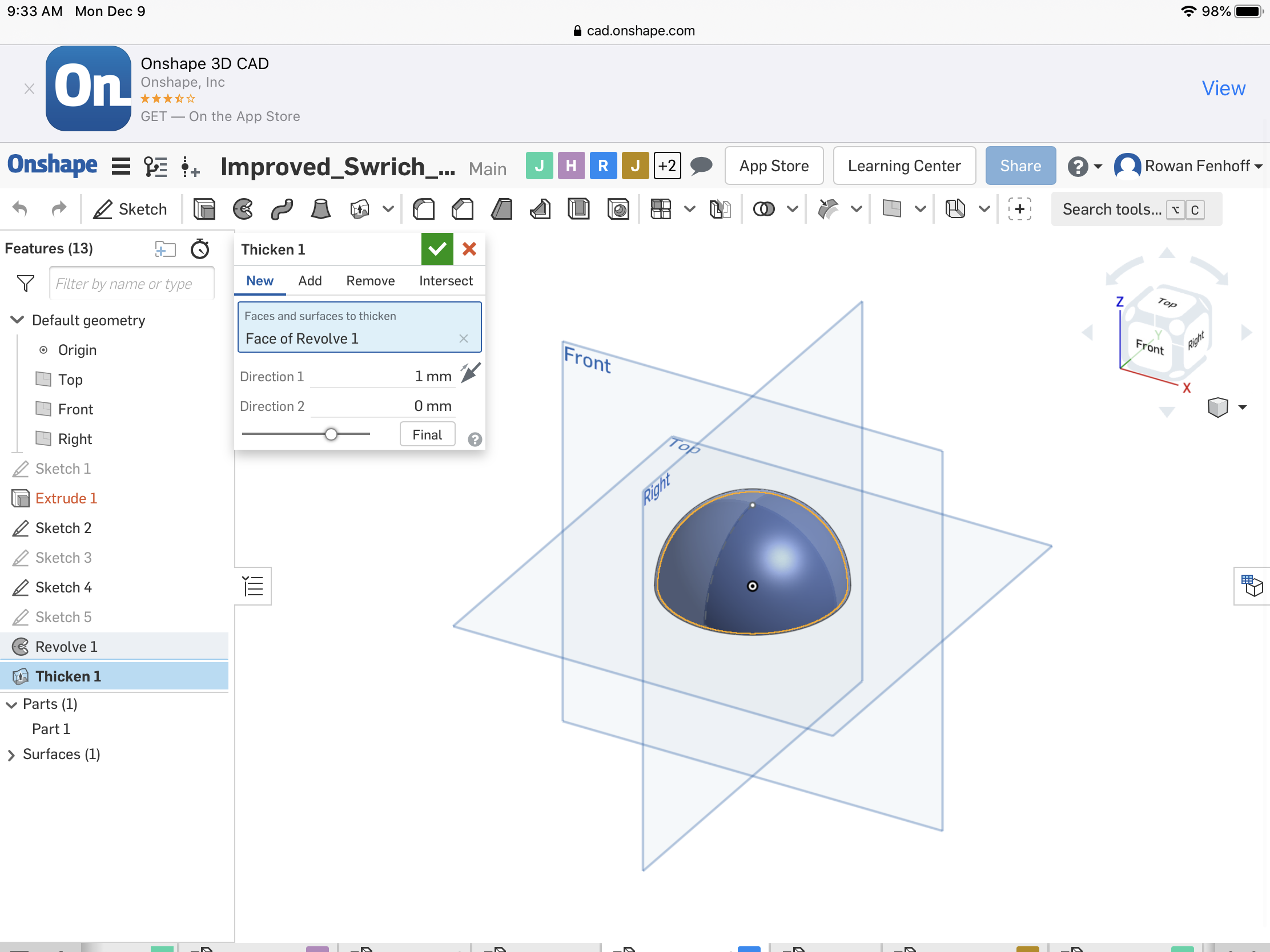 3D Printed Dome on Onshape : 9 Steps - Instructables