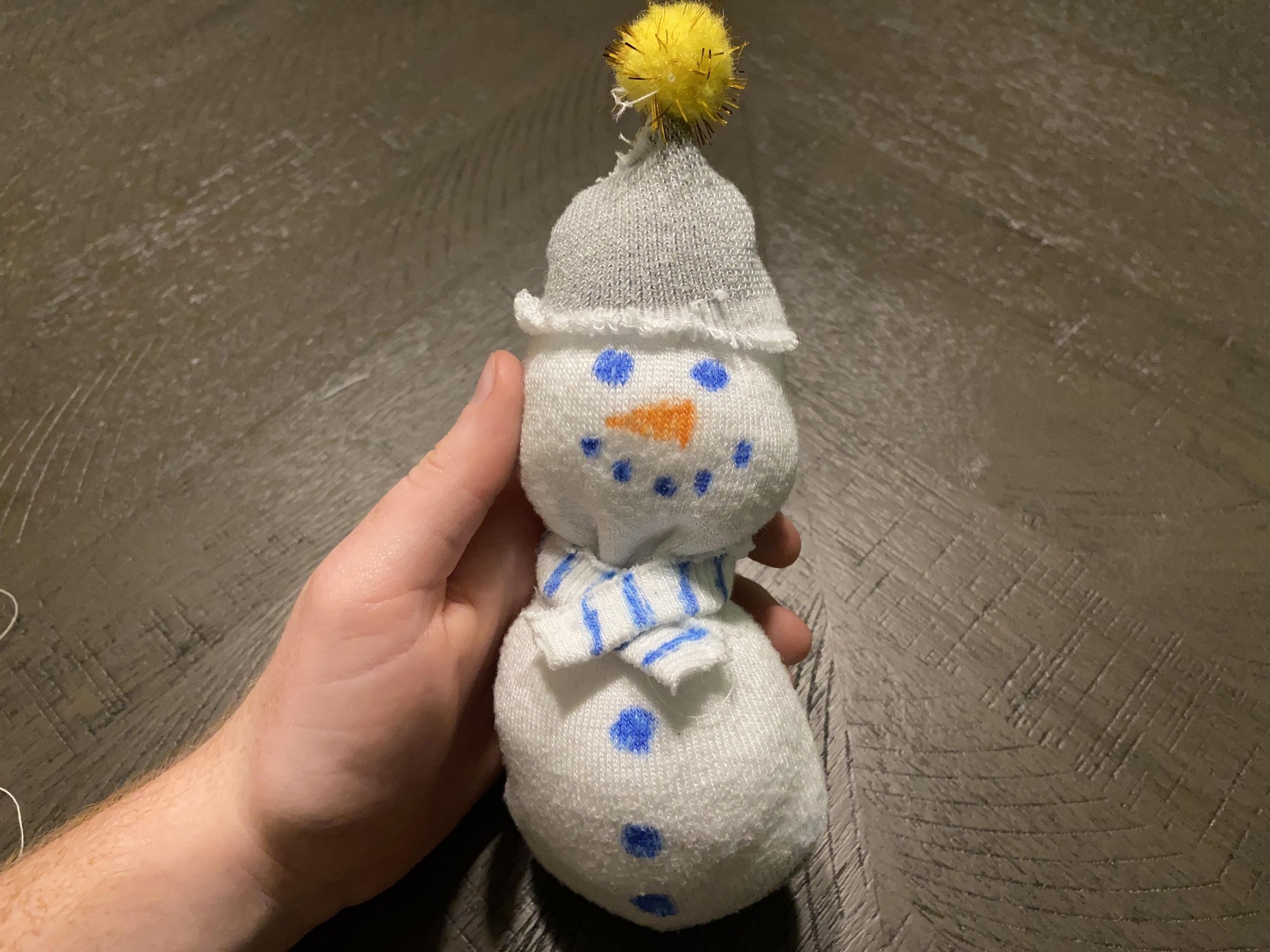 Snowman Plushie Out of a Sock : 5 Steps (with Pictures) - Instructables