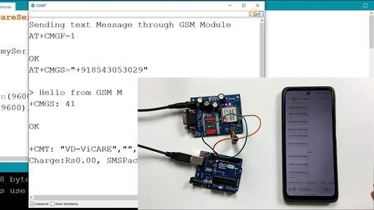 SIM900A GSM Module & Arduino: Sending/Receiving SMS & Making Calls Using AT Commands. : 9 Steps ...