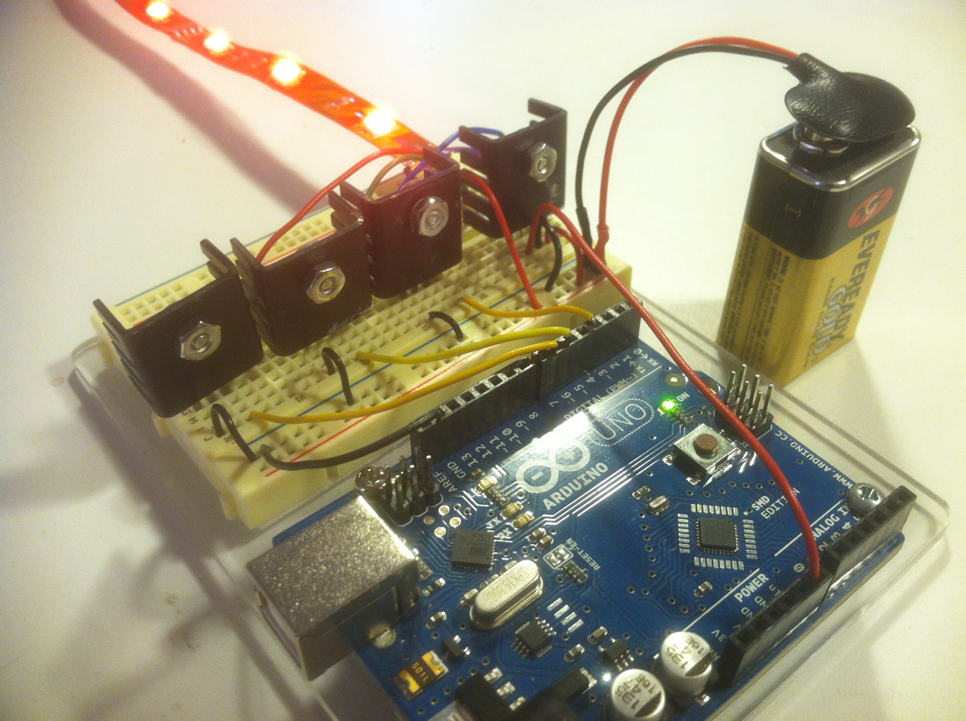 RGB LED Strip Circuit With Arduino : 4 Steps - Instructables