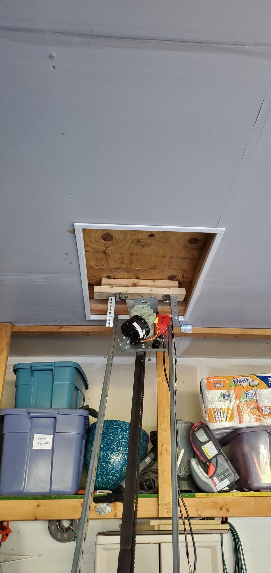 Attic Elevator Using Garage Door Opener : 7 Steps - Instructables