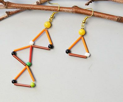 Beebeecraft Tutorials on Making Bugle Beads Earrings : 4 Steps ...