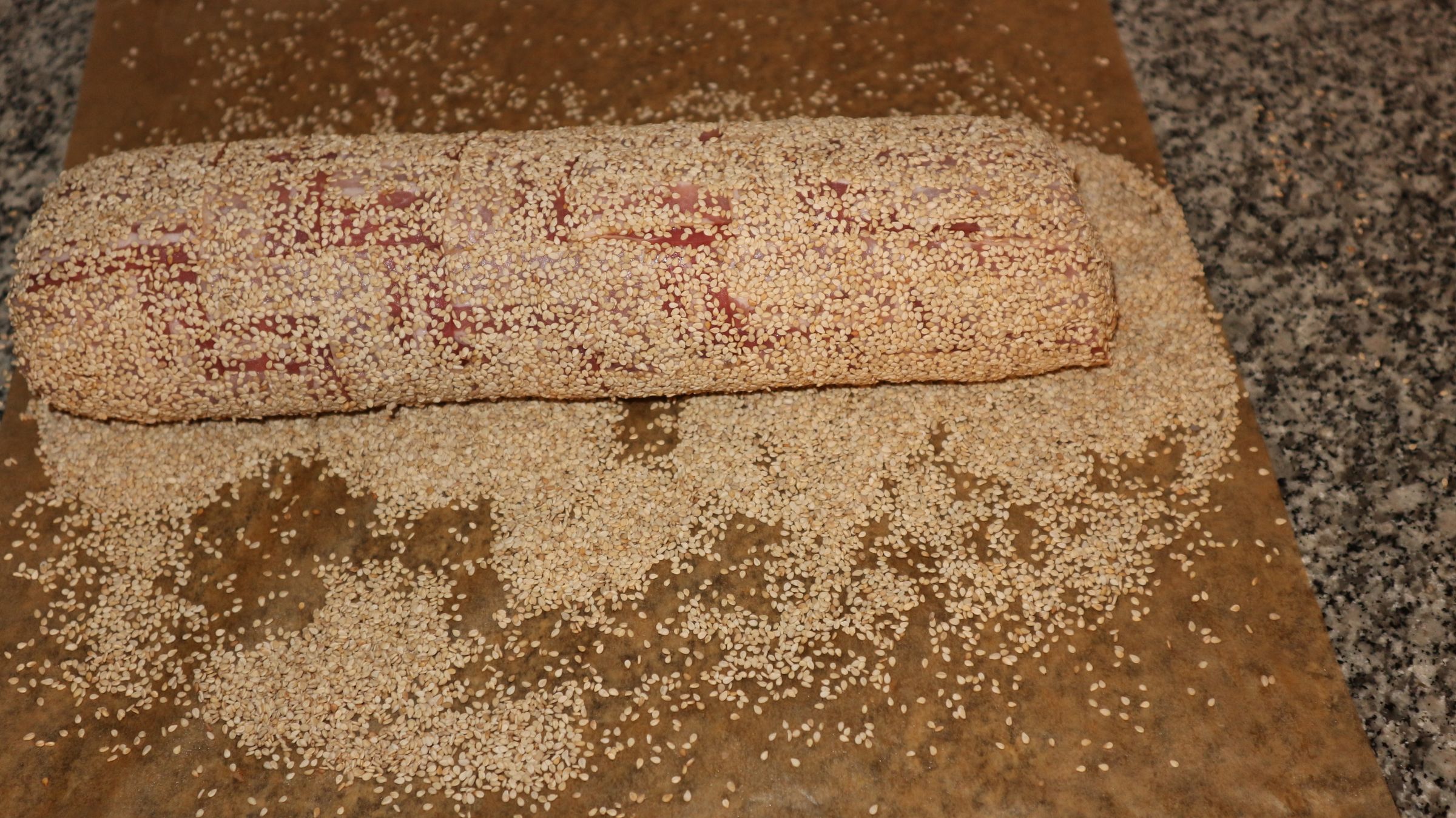 Sesame Bacon Explosion Stuffed With Alm Cheese Recipe (with Pictures ...