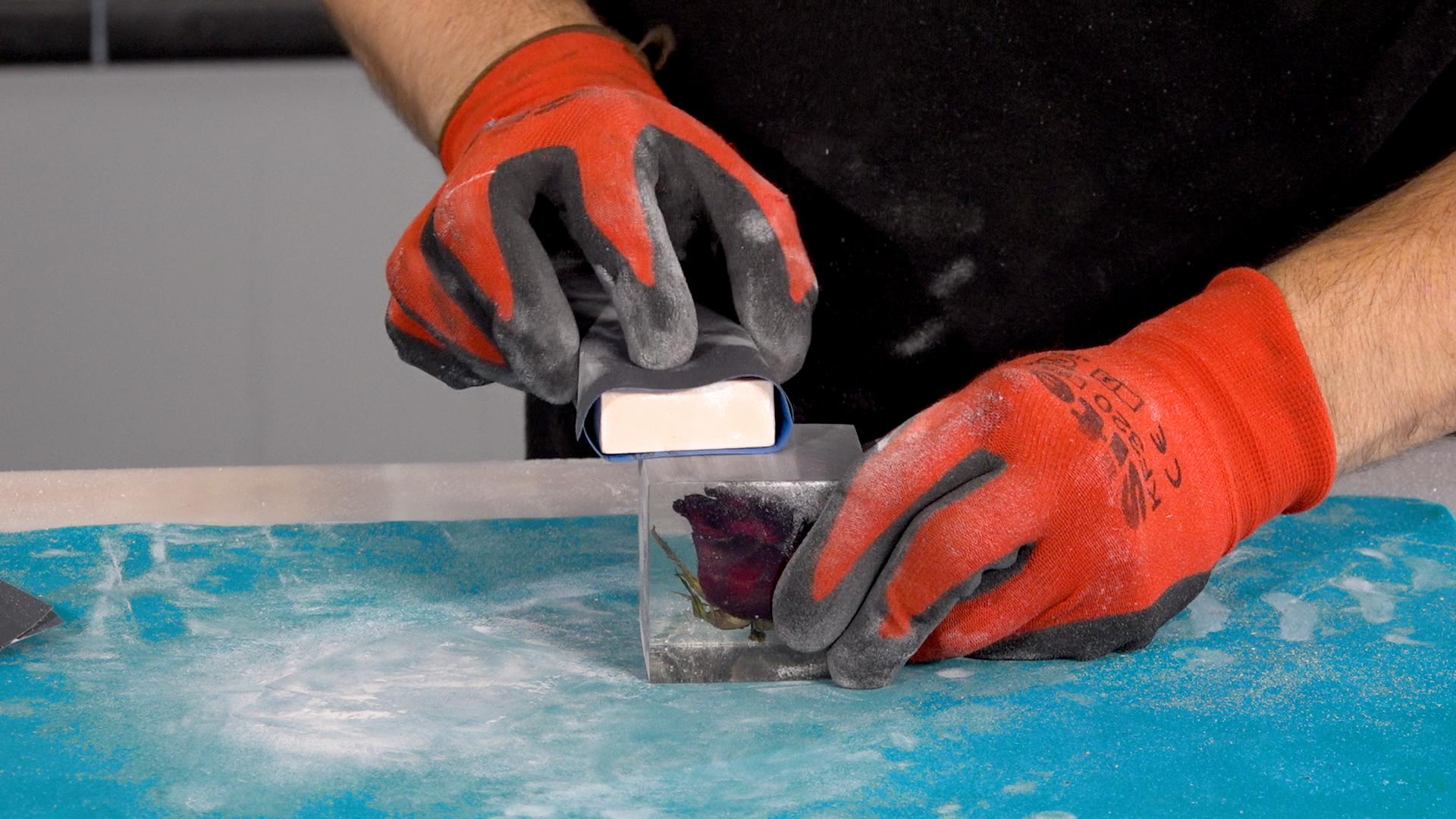 How to Cast Flowers in Epoxy Resin - DIY Resin Rose Paperweight! : 8 ...