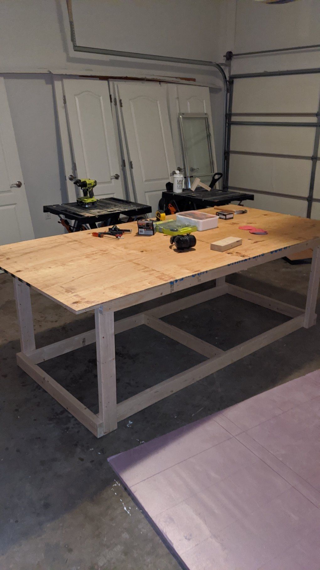 Work Table on Wheels | 4' X 8' : 14 Steps (with Pictures) - Instructables