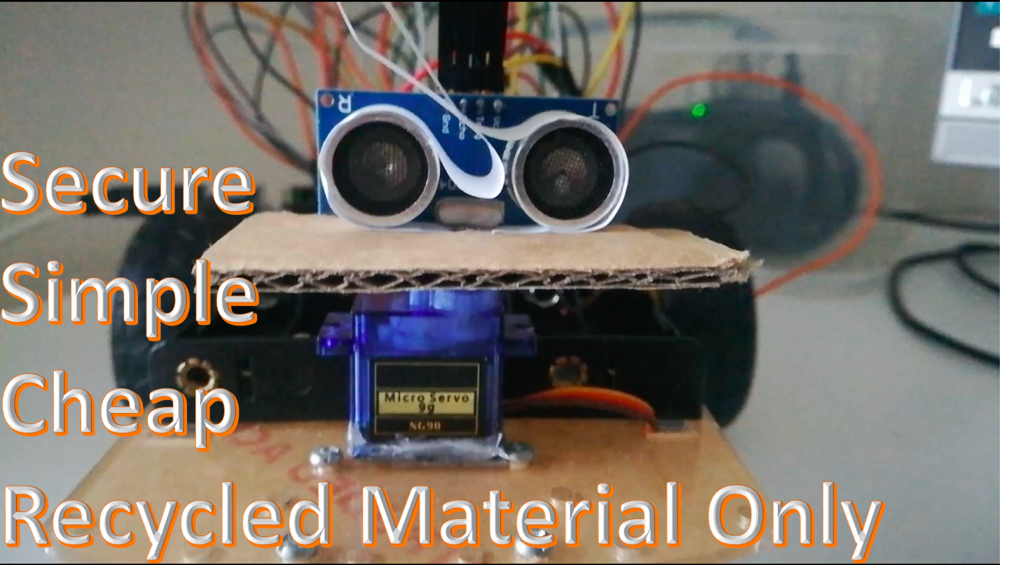 How to Attach an Ultrasonic Sensor Onto a Servo SECURELY Cheaply and ...