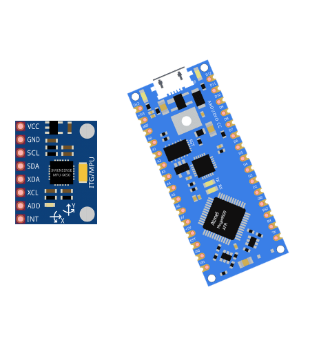 How To Connect Mpu6050 To Arduino Nano Every 4 Steps Instructables 8892