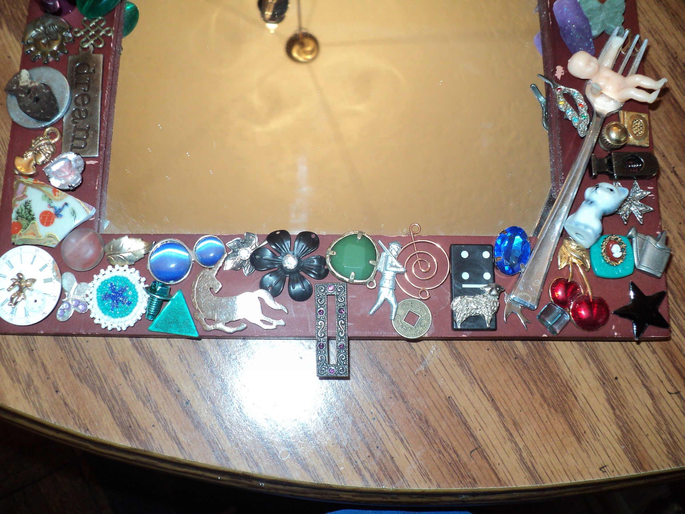 Make a Found Objects Memory Mirror (and Clean Your Junk Drawer) : 3 ...