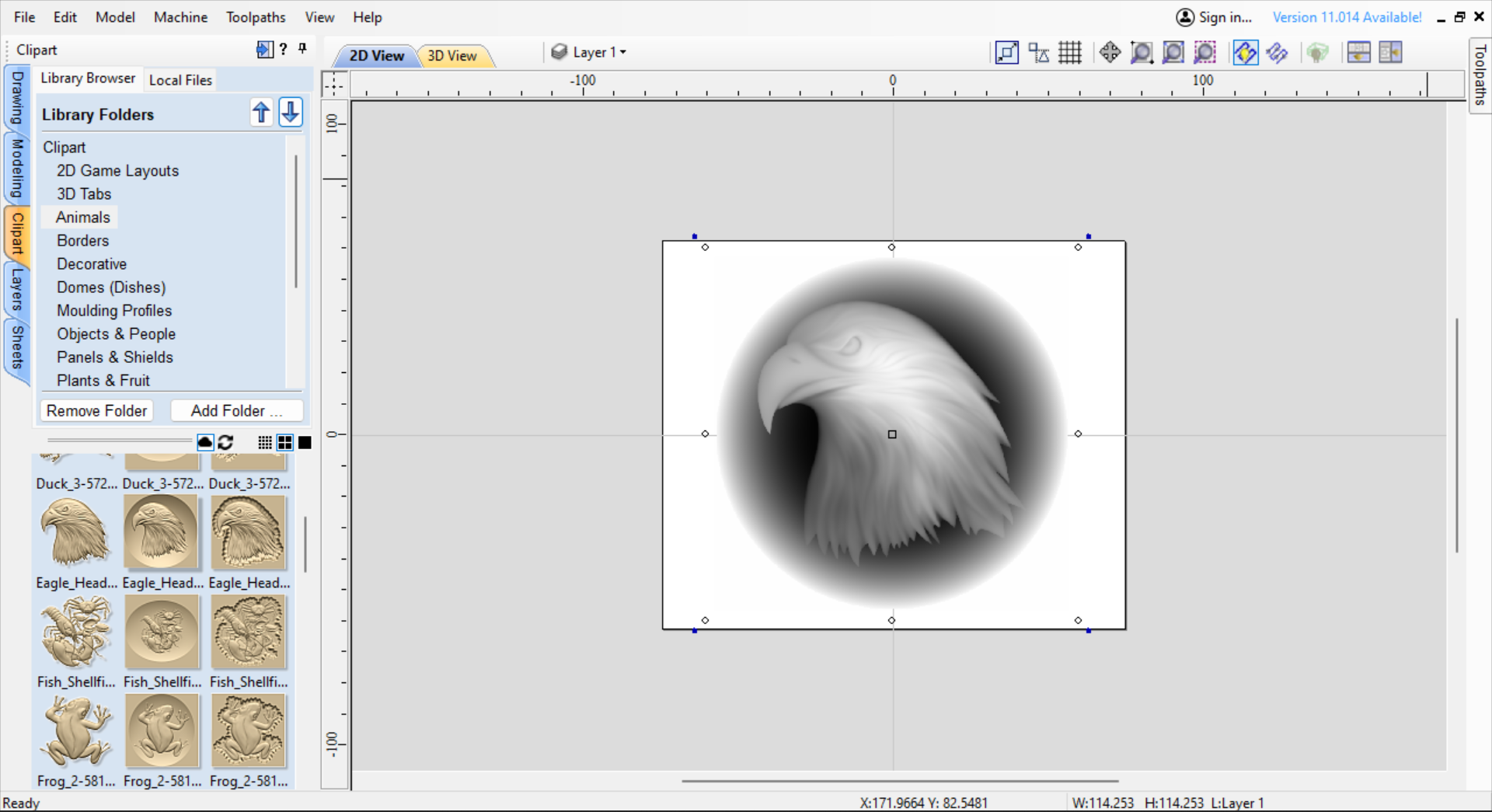 VCarve Eagles Head 3D First Attempt : 5 Steps (with Pictures ...