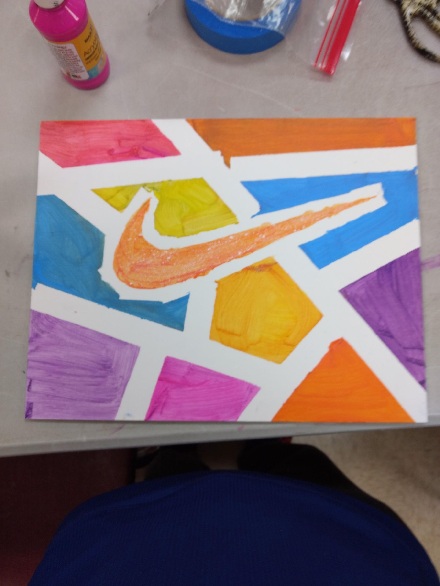 Easy Step by Step NIKE Logo (with Geometric Shapes) : 5 Steps ...