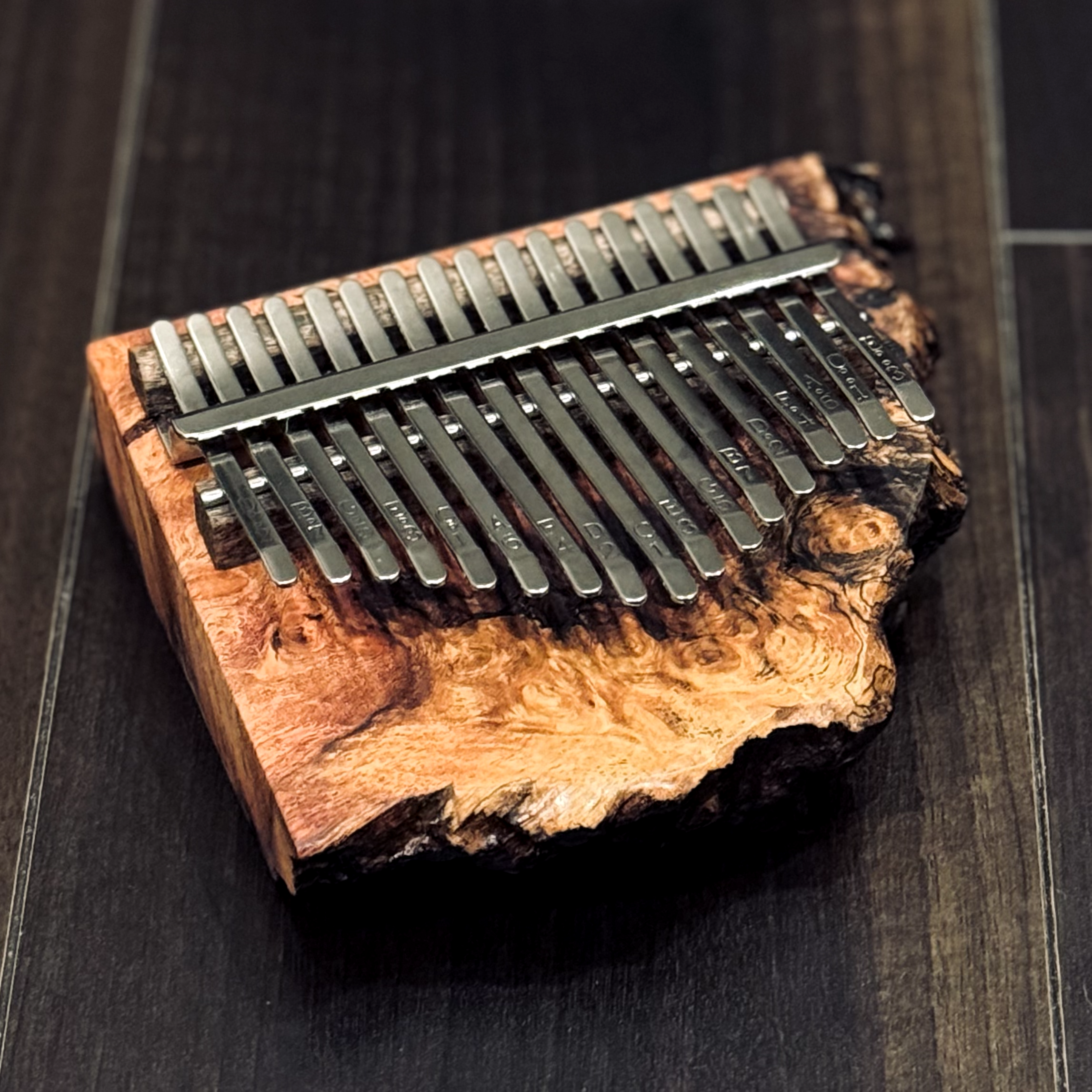 【DIY】Raw Majesty: KALIMBA Crafted From Untamed Quince Burl : 12 Steps ...