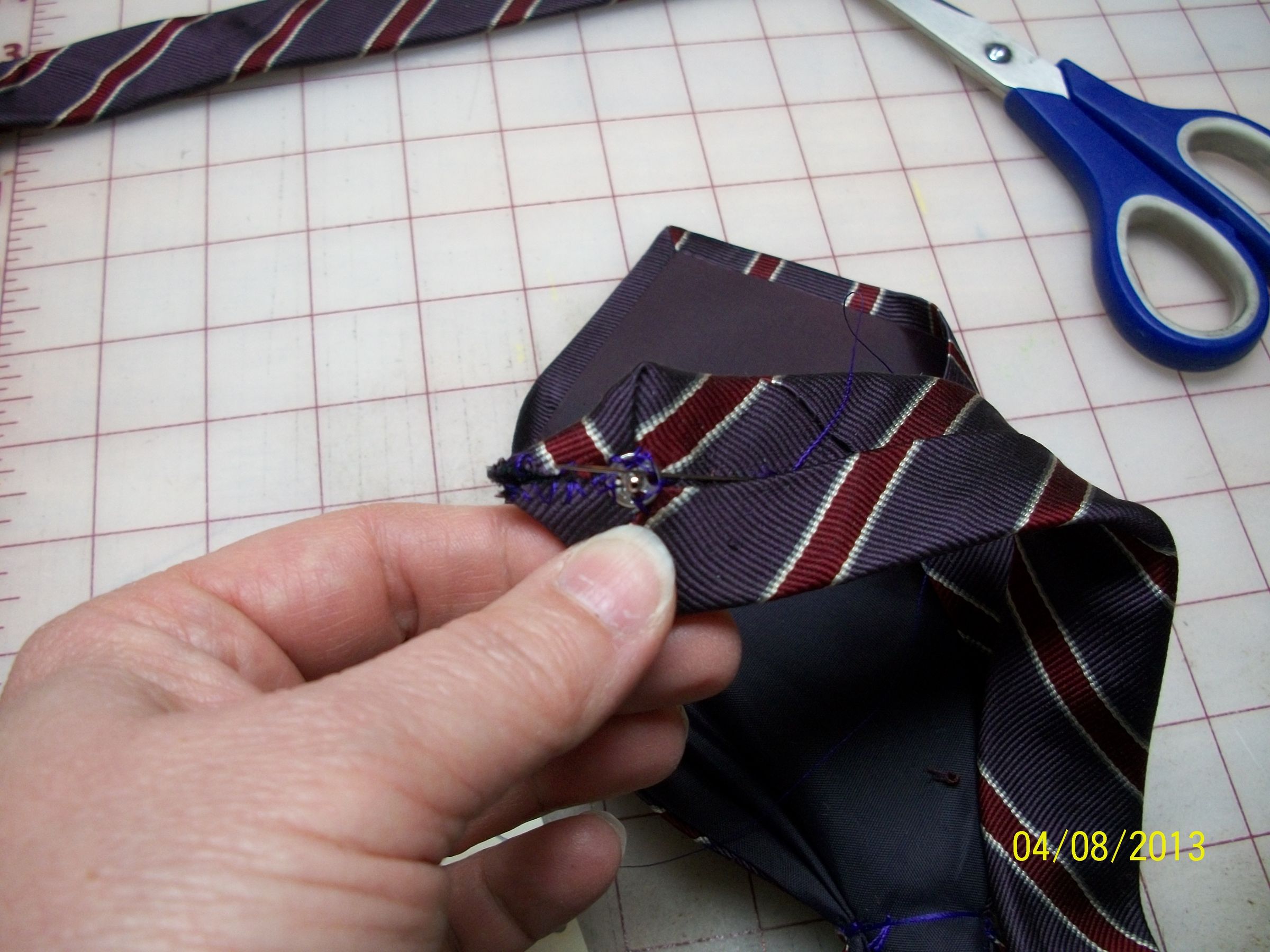 *REPURPOSED* Women's FASHION Tie - PURPLE : 7 Steps (with Pictures ...