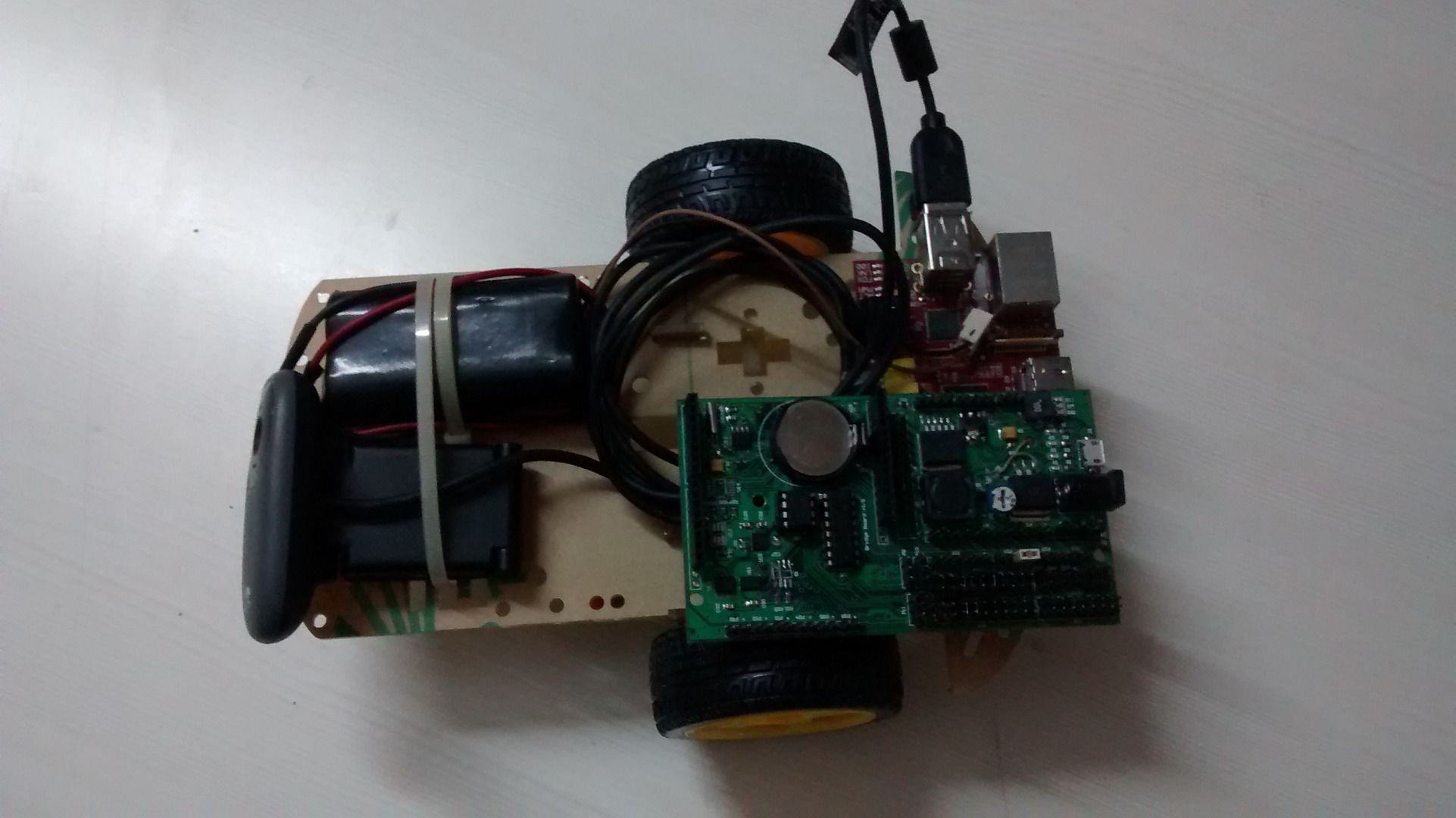 Robot Using Raspberry Pi & Bridge Shield : 6 Steps - Instructables