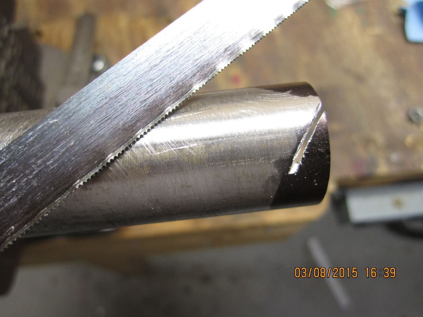 How to Miter (Cope) a Round Tube by Hand : 7 Steps (with Pictures ...