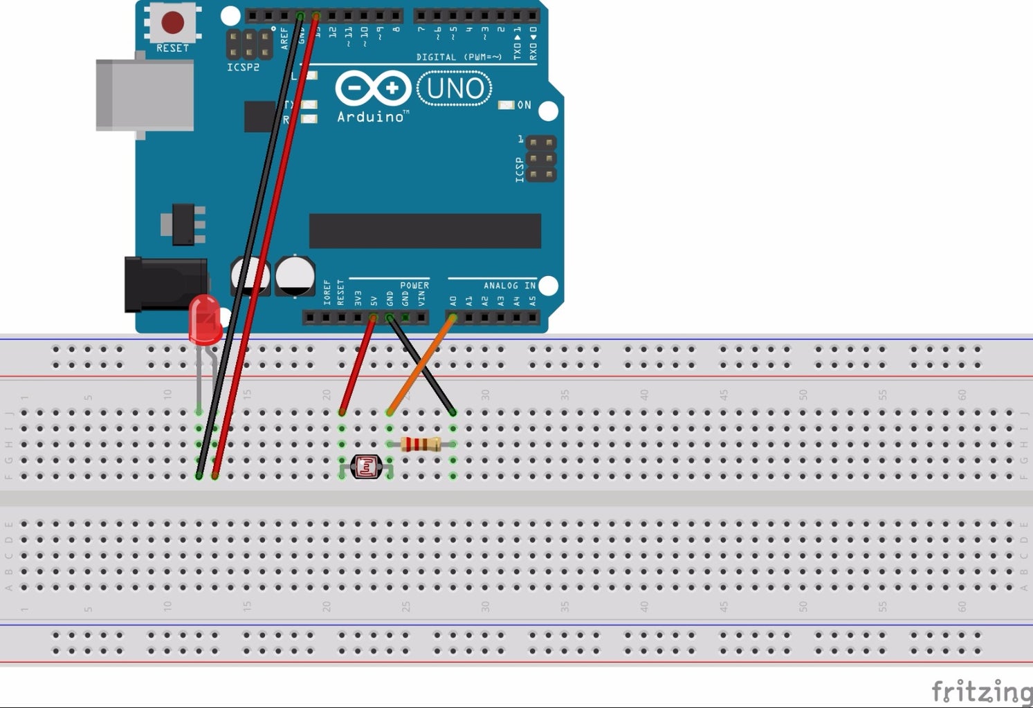 Arduino Light Sensor 4 Steps Instructables