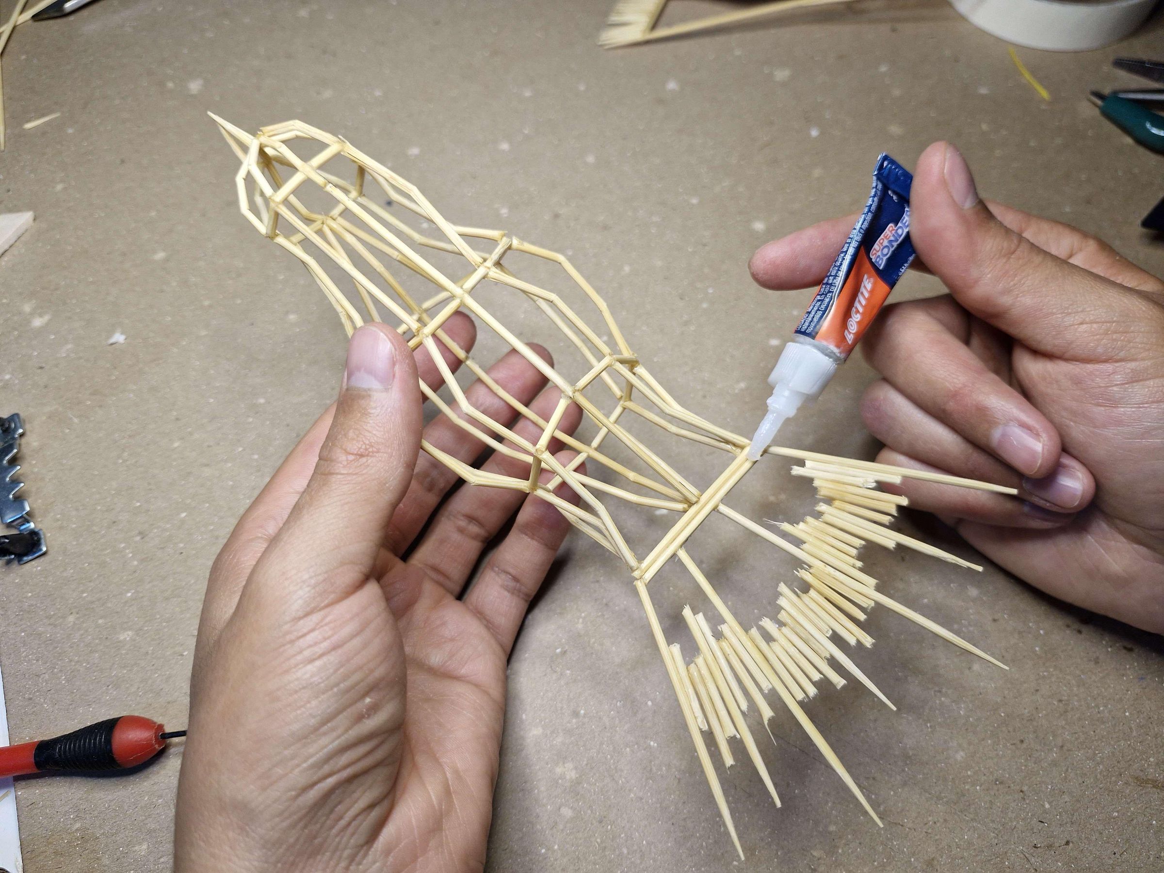 Crafting a Moving Bird Sculpture From Wooden Sticks and Balsa Wood : 23 ...