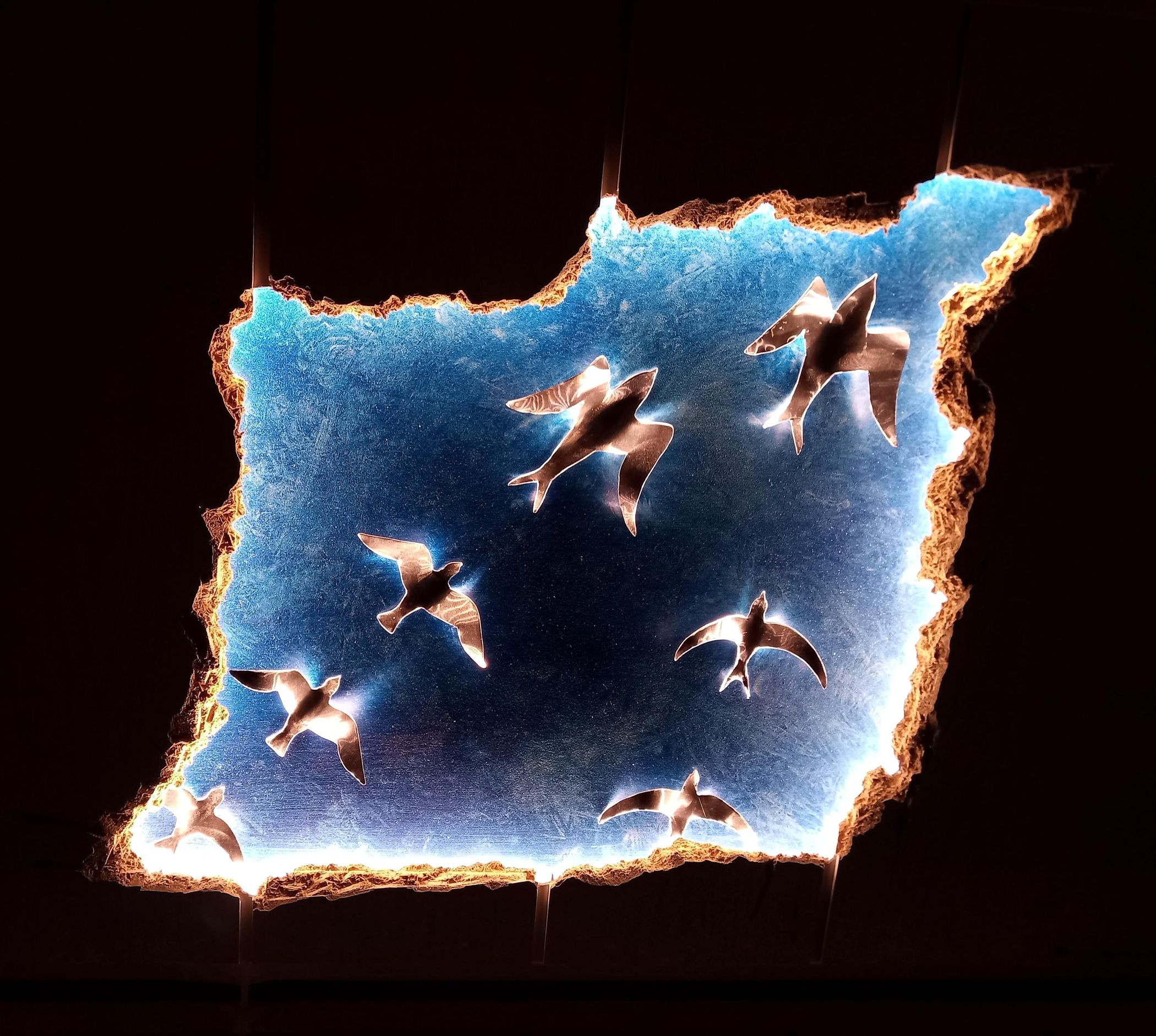 Ceiling Lighting: Illuminated Birds Seen Through a Fake Hole : 14 Steps ...