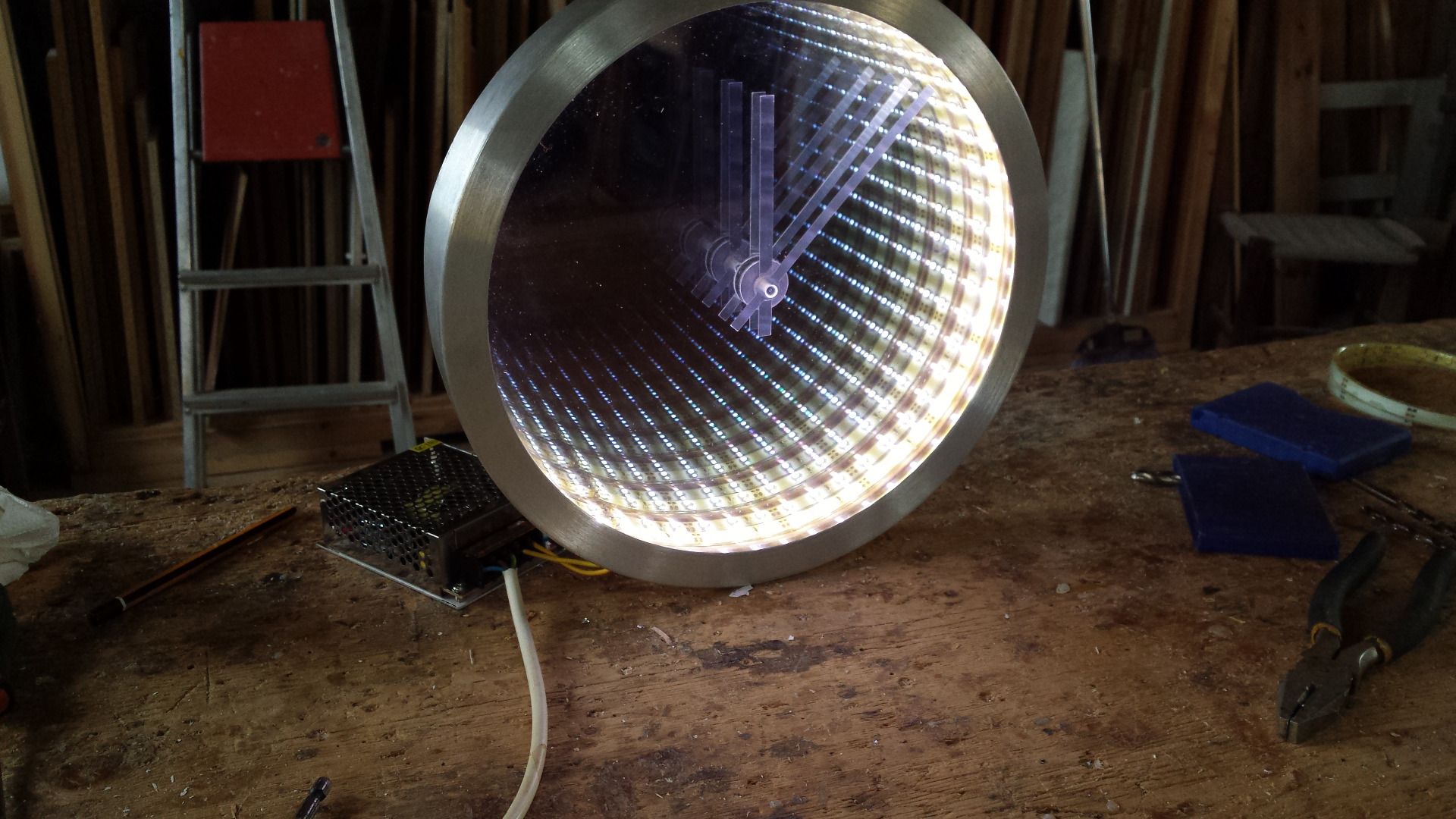 Infinity Mirror Clock Making : 5 Steps (with Pictures) - Instructables