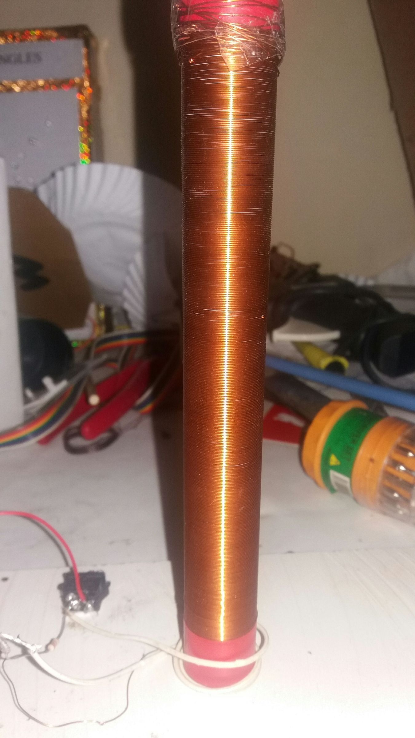 Very Simple 9v Tesla Coil : 8 Steps - Instructables