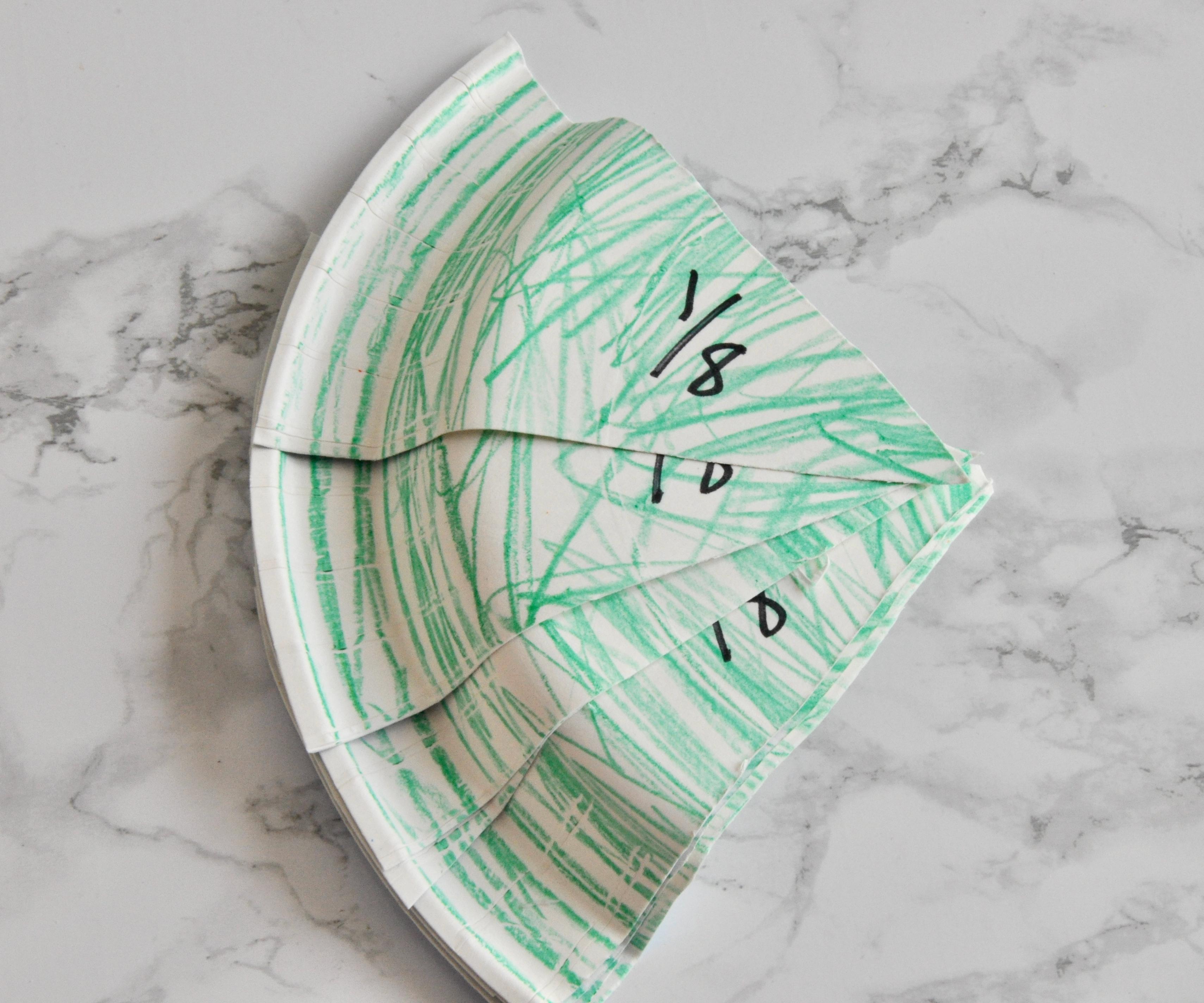 Paper Plate Fractions - Math Manipulative : 8 Steps (with Pictures ...