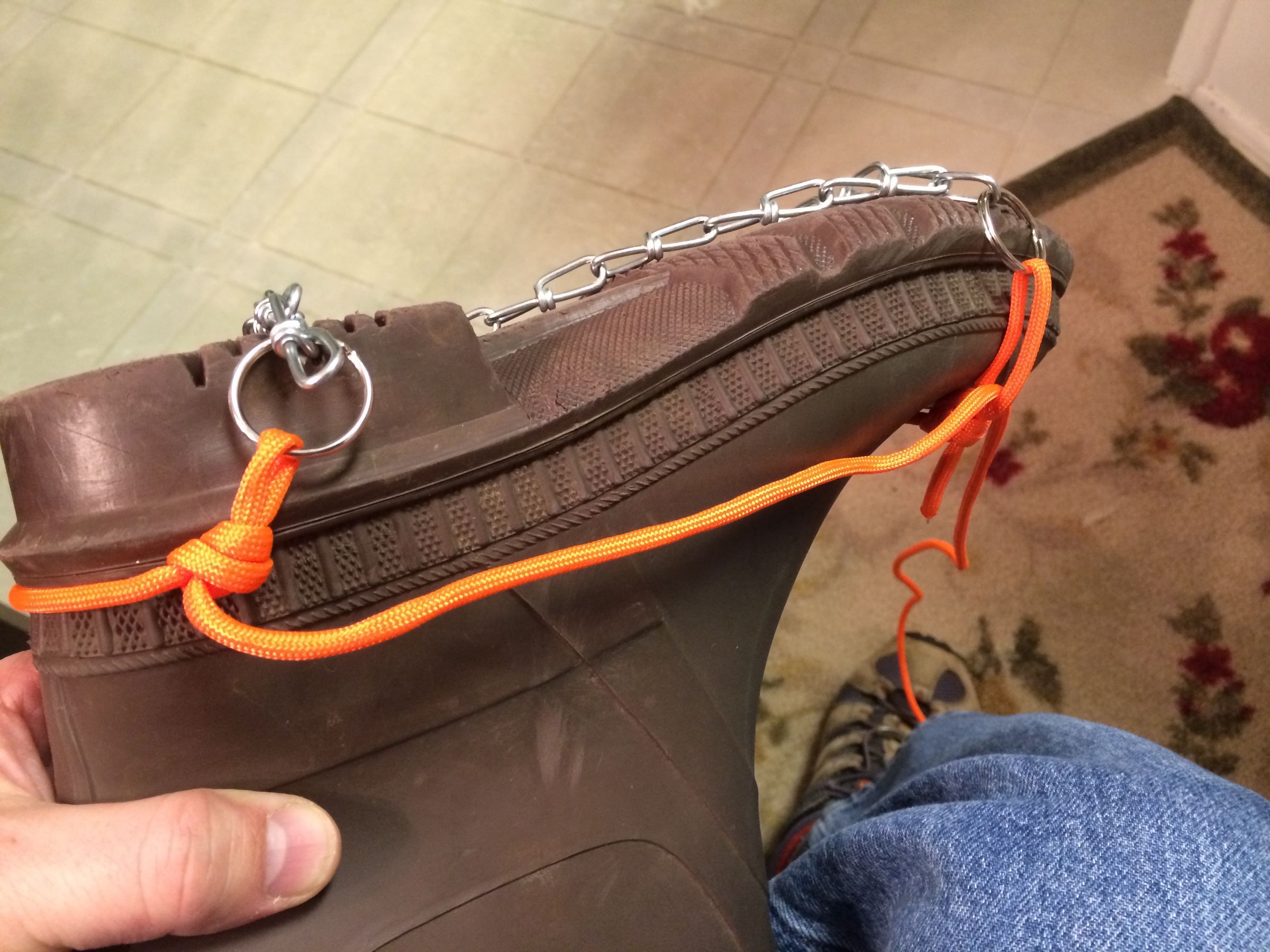Emergency Crampons for Ice and Snow : 6 Steps (with Pictures ...