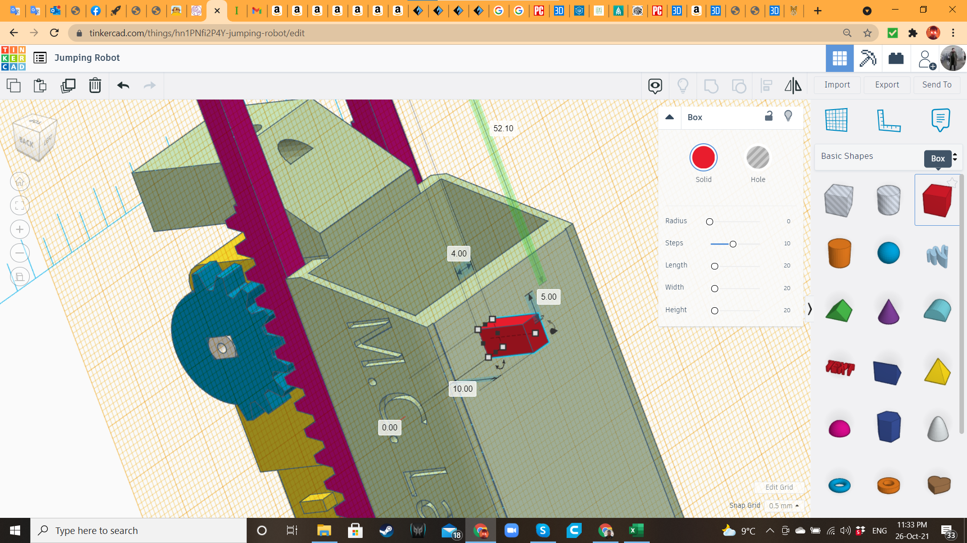 Tinkercad Robotics for School: Gerbil, the Jumping Robot! : 18 Steps ...