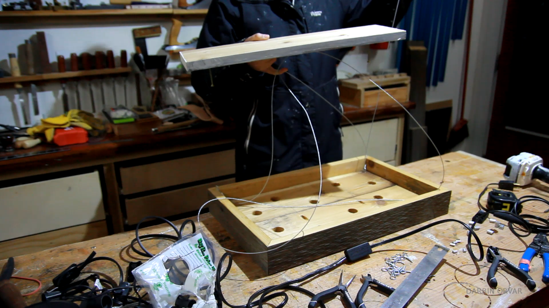 DIY String Light Chandelier for $40 : 7 Steps (with Pictures ...