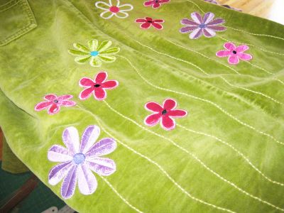 Decorate Pants With Machine Embroidery : 4 Steps (with Pictures ...