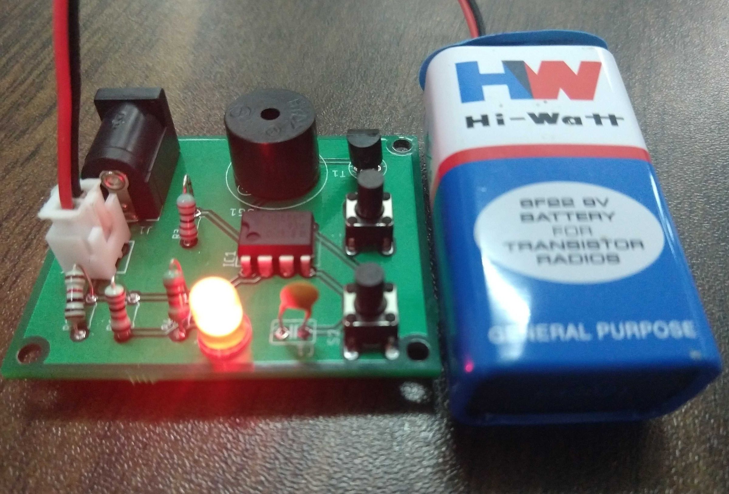 Panic Alarm Button Circuit Using 555 Timer IC (Part-2) : 3 Steps ...