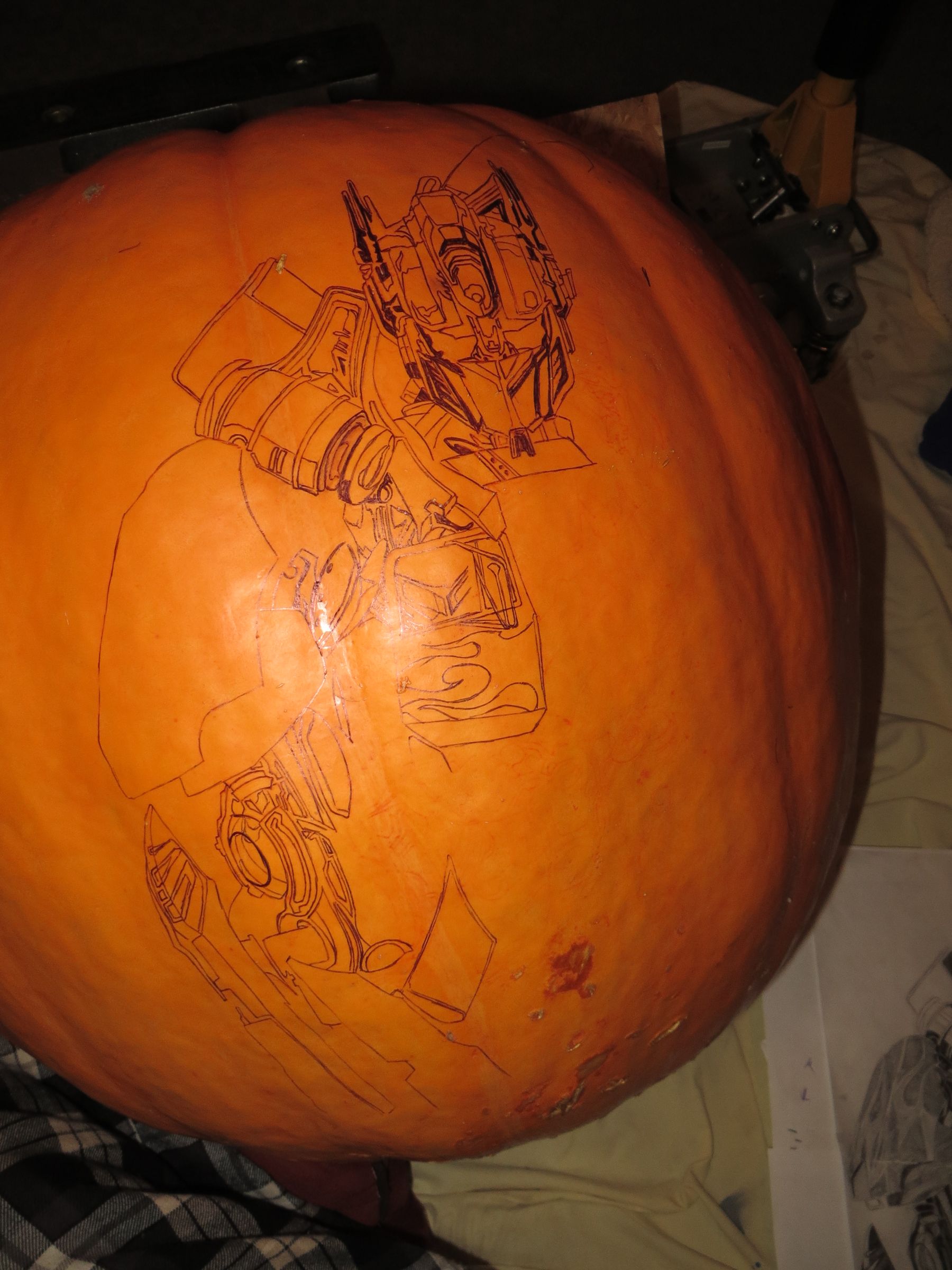 Optimus Prime Pumpkin