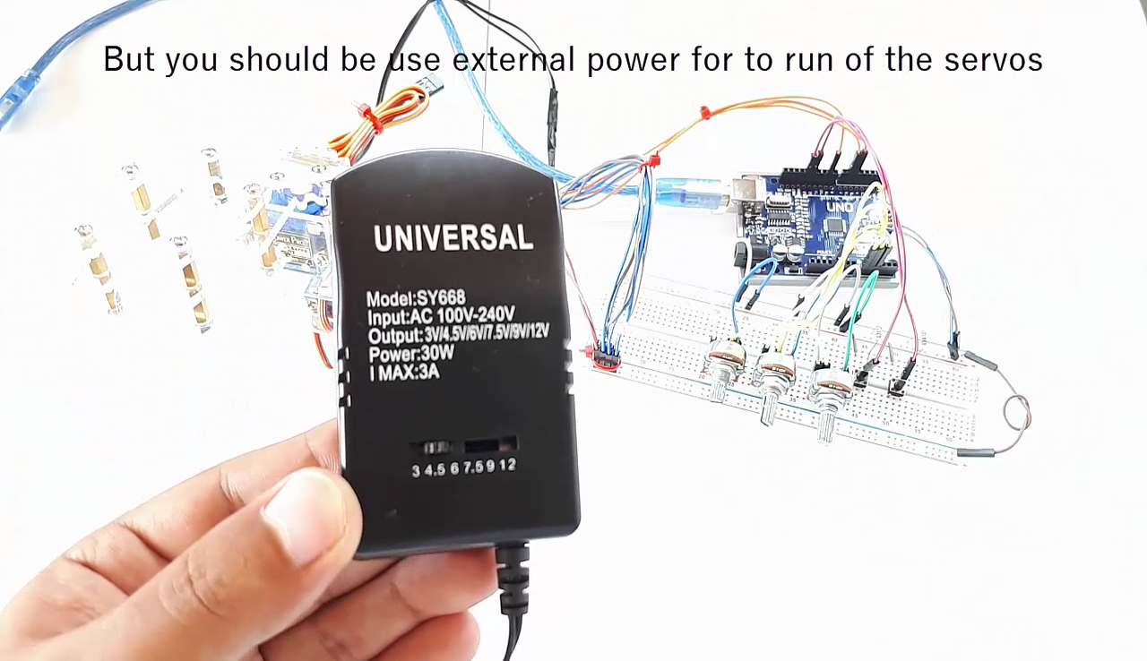 Arduino - Programmable Robotic Arm (Record and Repeat of the Servo ...