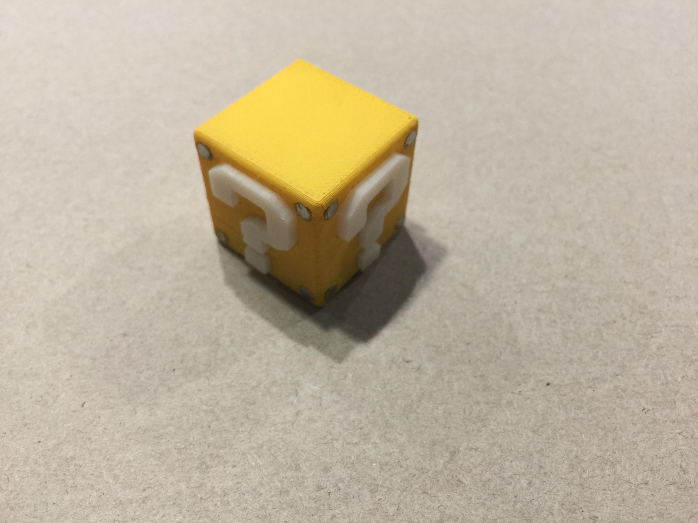 3D Printed Magnetic Mario Question Block : 3 Steps - Instructables