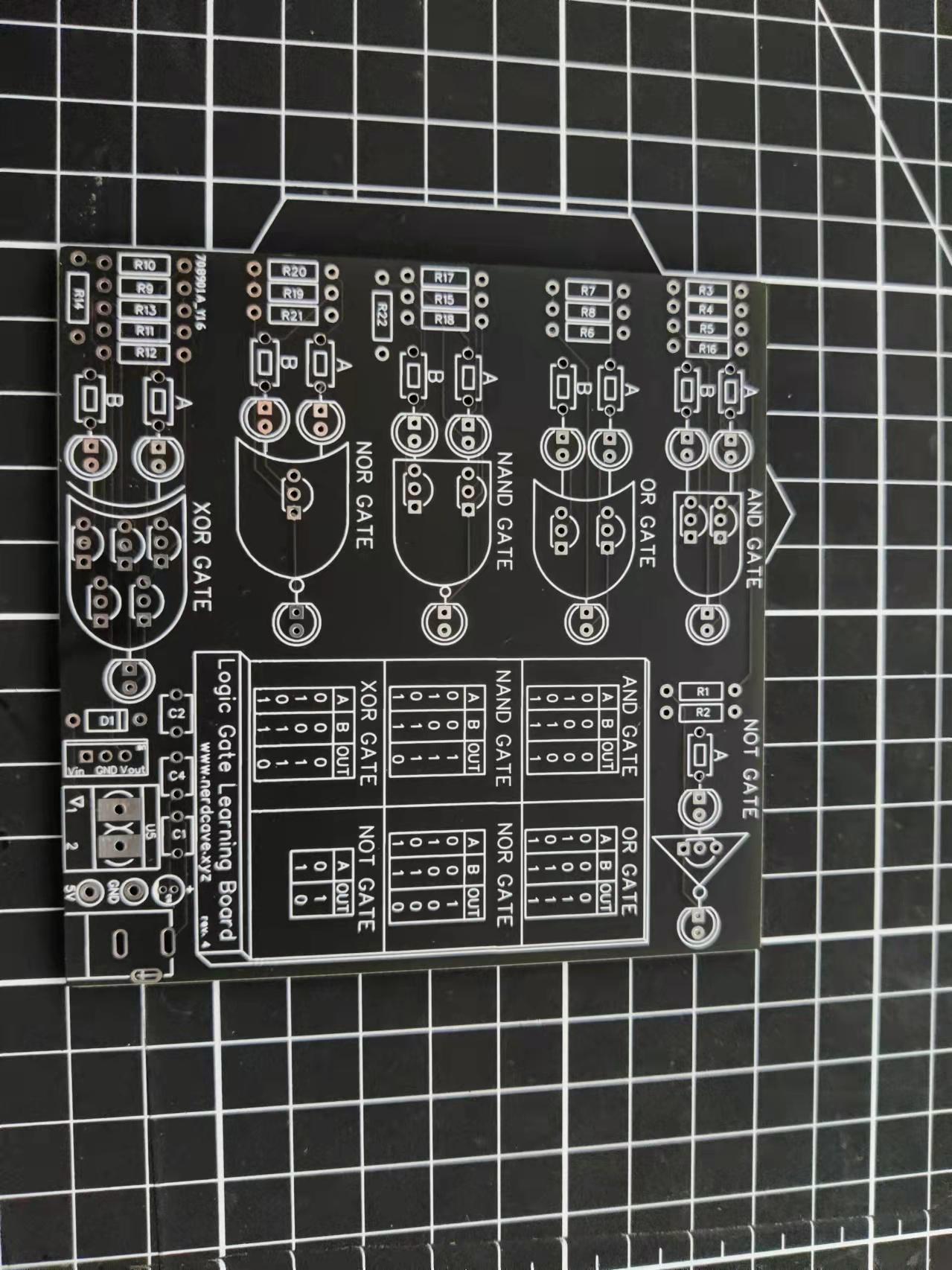 Logic Gate PCB Learning Board (DIY Soldering) : 4 Steps - Instructables