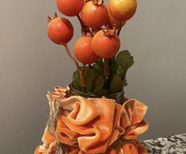 Fall Orange Smocking Flower Vase : 4 Steps - Instructables
