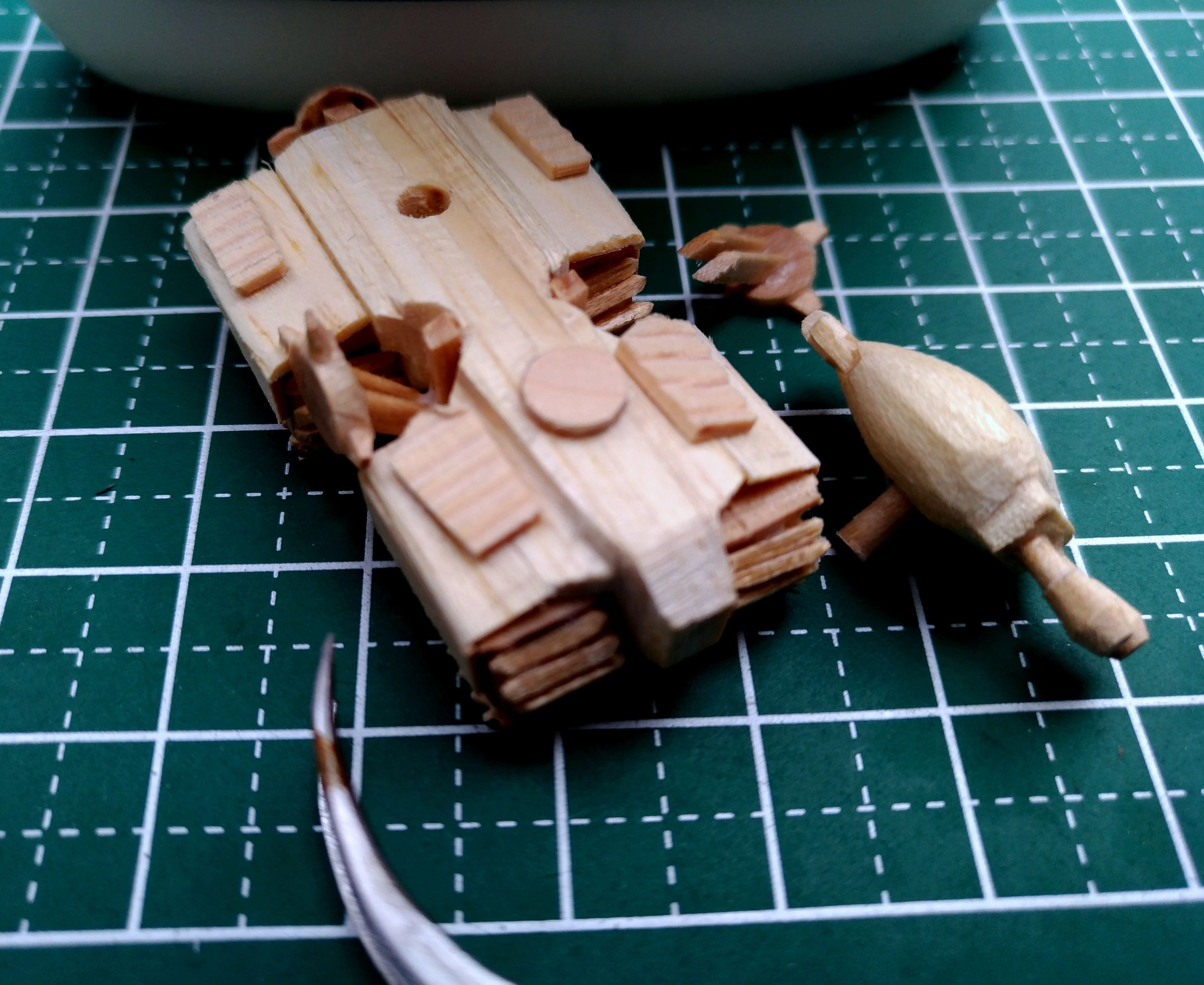 Starcraft 1 Terran Siege Tank Mini Popsicle Stick Model : 5 Steps (with ...