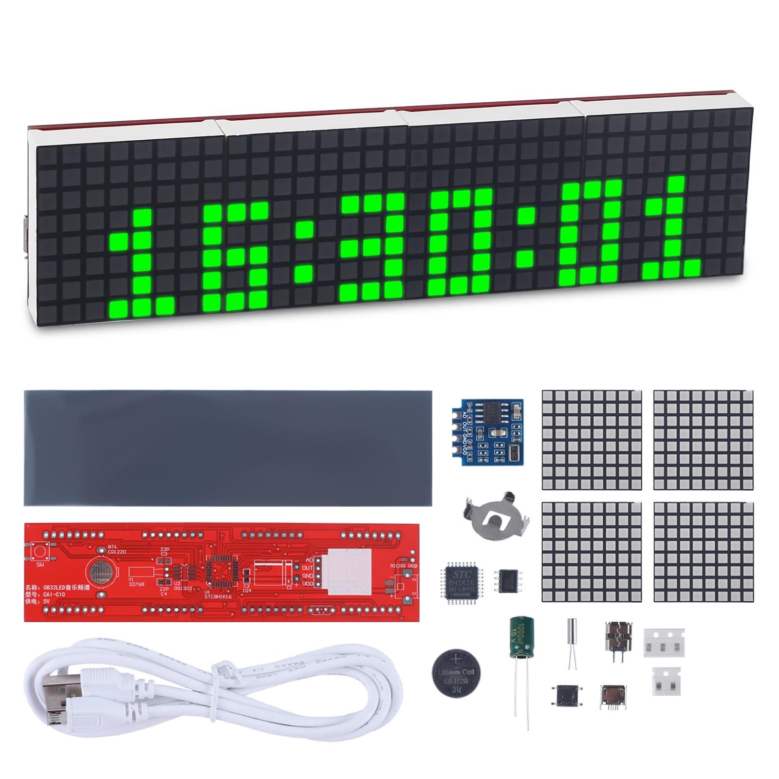 DIY Digital Clock Soldering Kit With Spectrum : 16 Steps - Instructables