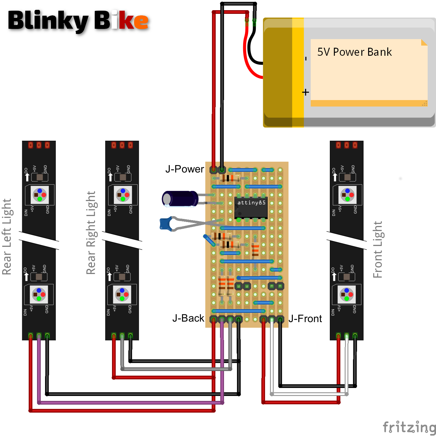 Blinky Bike a Light System for Bikes : 4 Steps (with Pictures ...