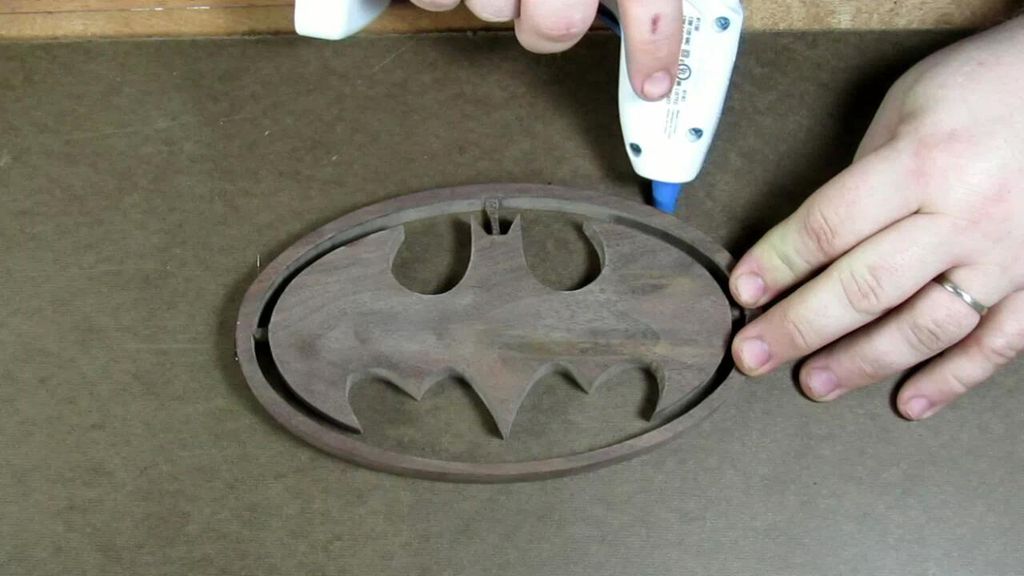 Batman Wood Logo