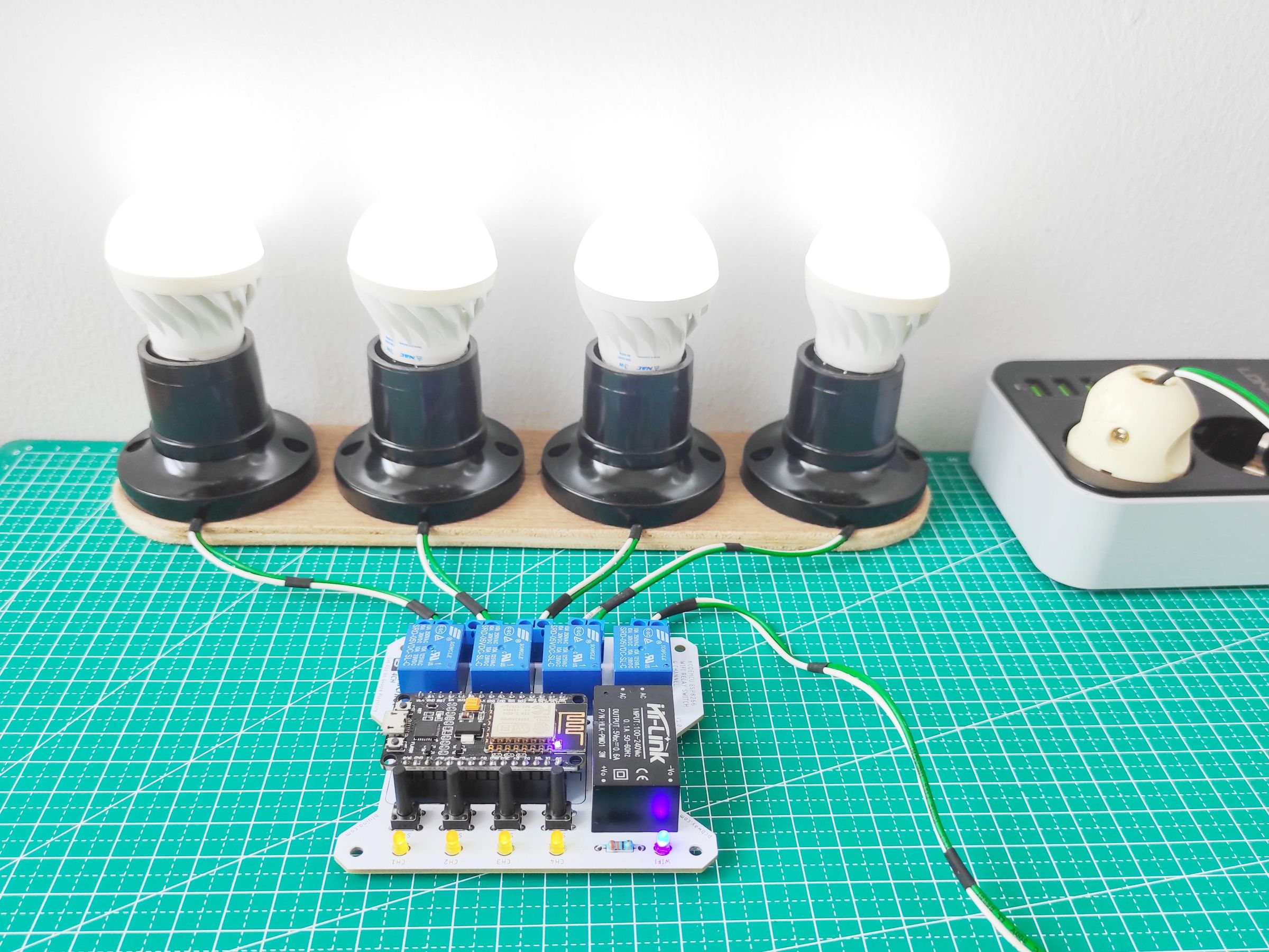 SwitchIoT 4CH - Online 4 Channel Relays Wifi Switch NodeMCU ESP8266 ...