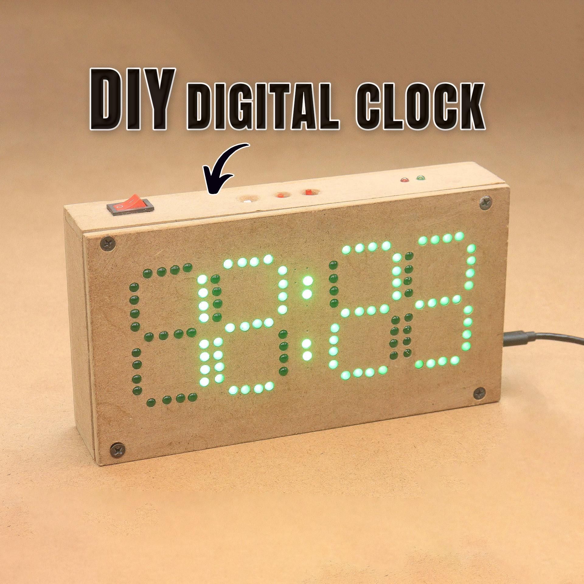 How to Make a Digital Clock at Home Using Arduino | Full Tutorial : 12 ...